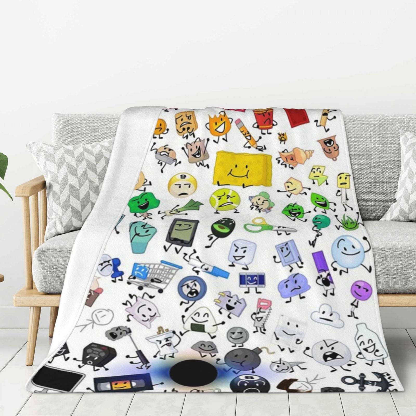 Battle For Dream Island Bfdi Bed Blanket Thick Plush Flannel Blanket ...