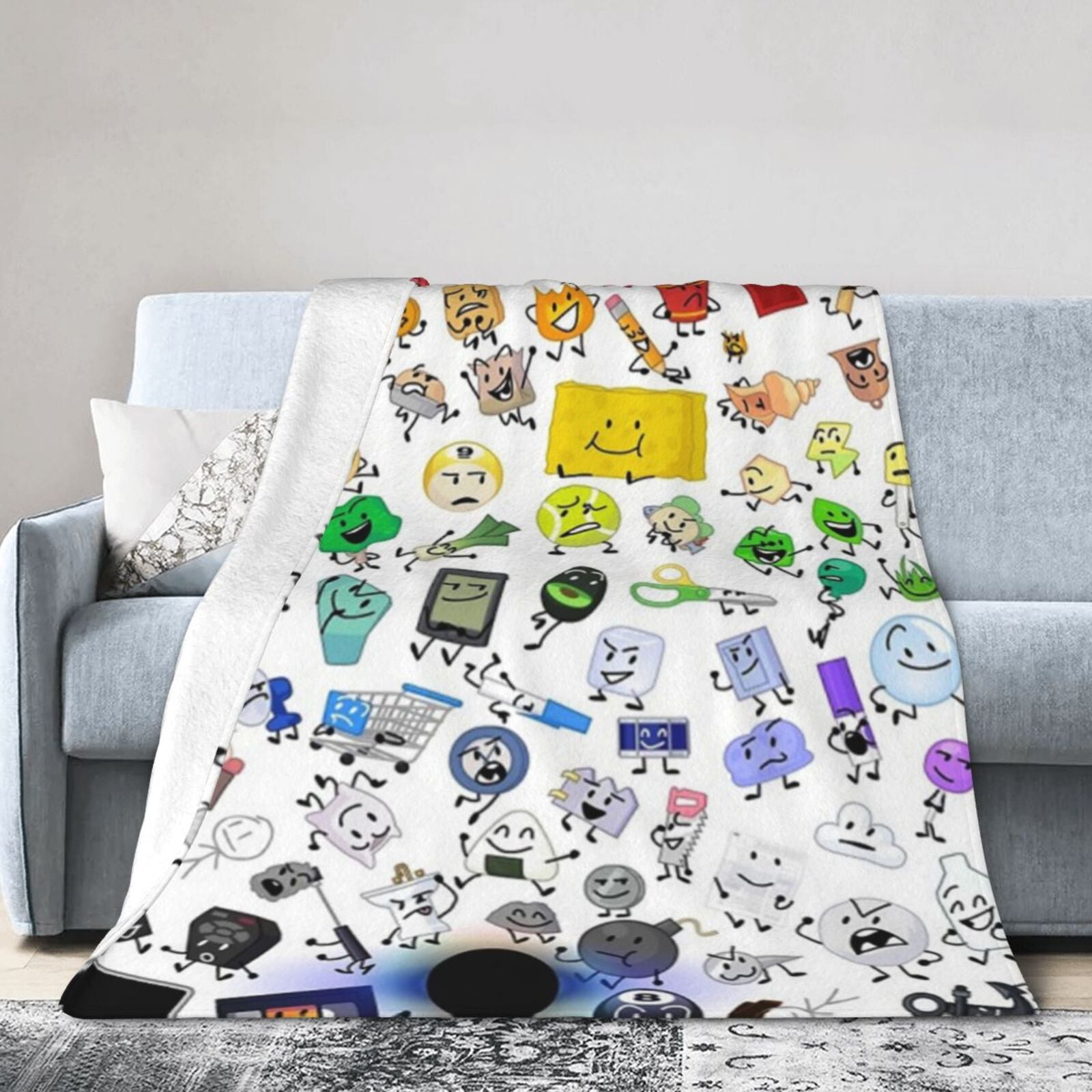 Battle For Dream Island Bfdi Blanket Soft Warm Flannel Air Conditioning Blanket Throw Blankets ...