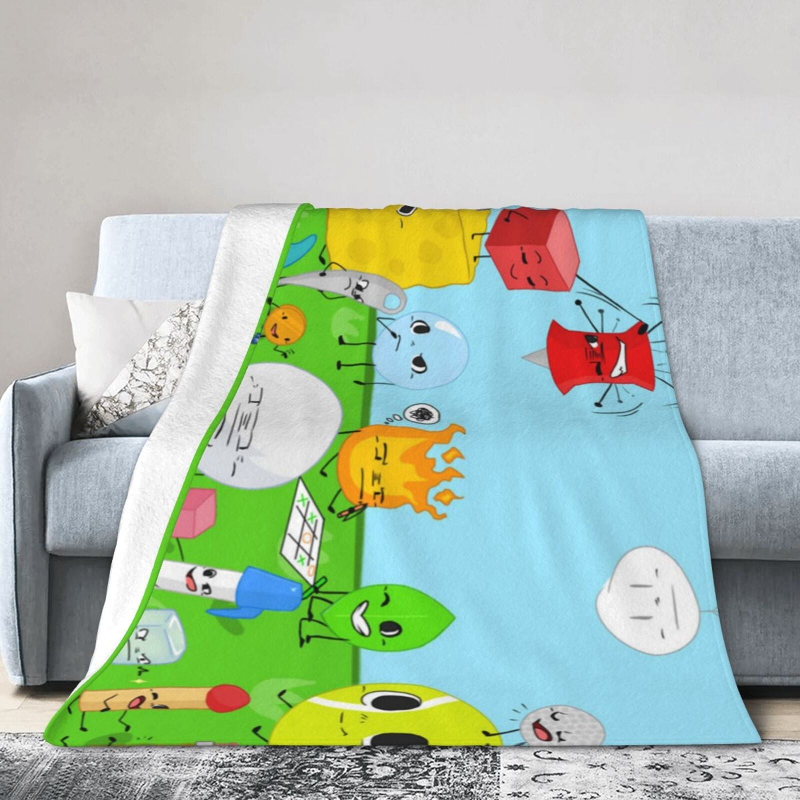 Battle For Dream Island Bfdi Blanket Soft Warm Flannel Air Conditioning ...