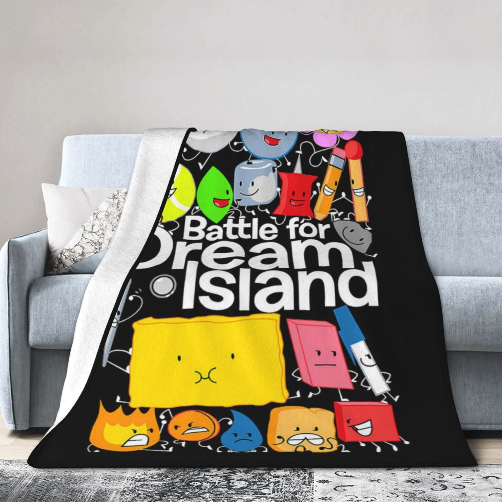 Battle For Dream Island Bfdi Blanket Soft Warm Flannel Air Conditioning ...