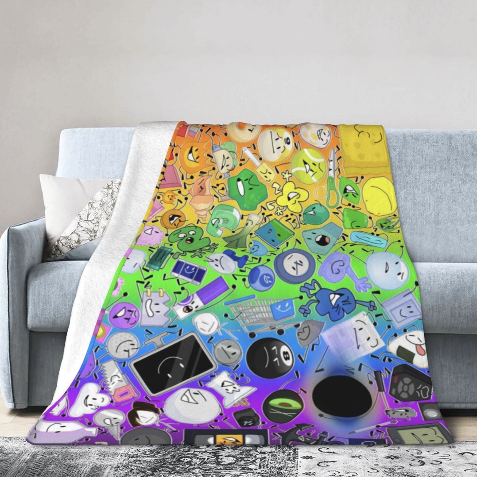 Battle For Dream Island Bfdi Blanket Soft Warm Flannel Air Conditioning ...