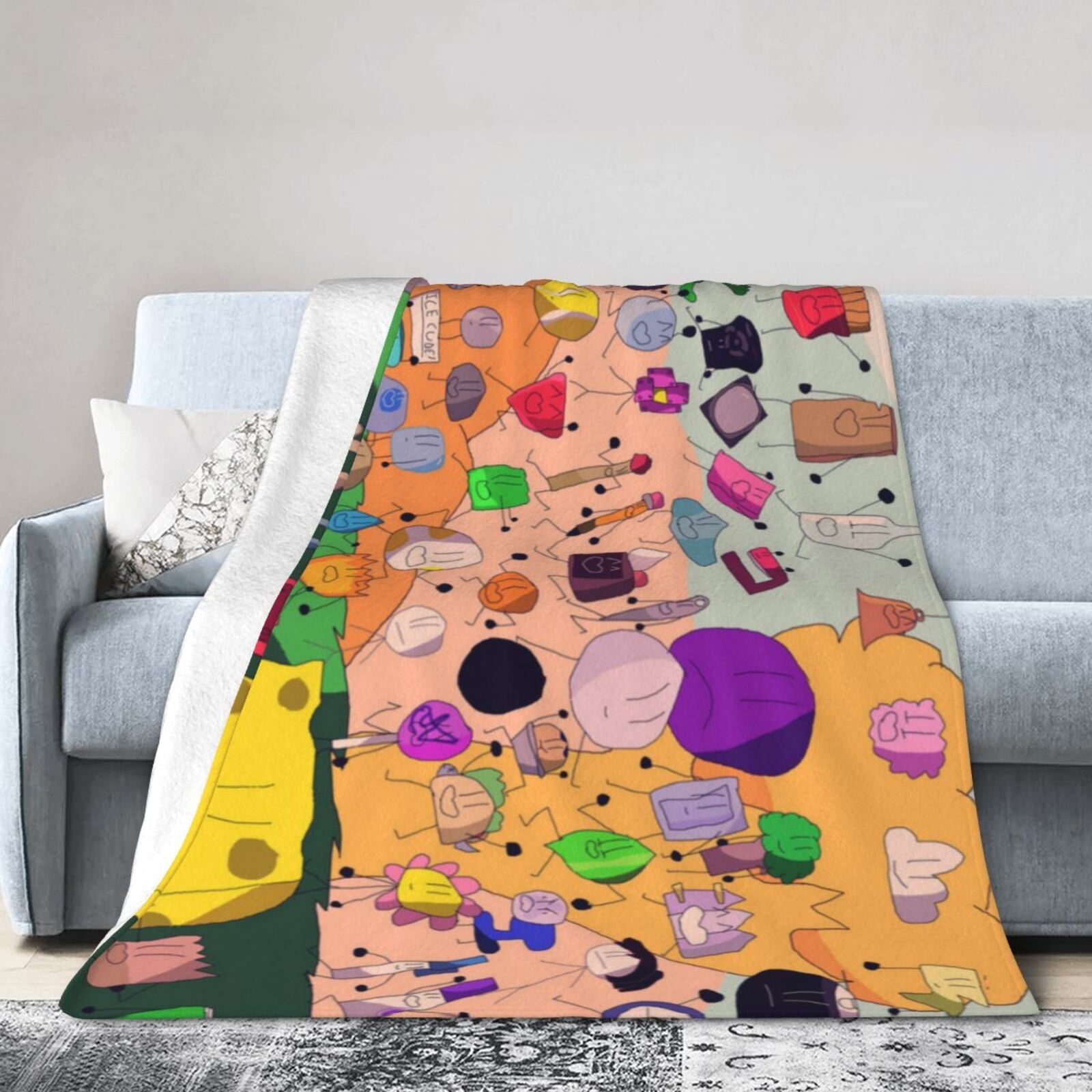 Battle For Dream Island Bfdi Blanket Soft Warm Flannel Air Conditioning ...