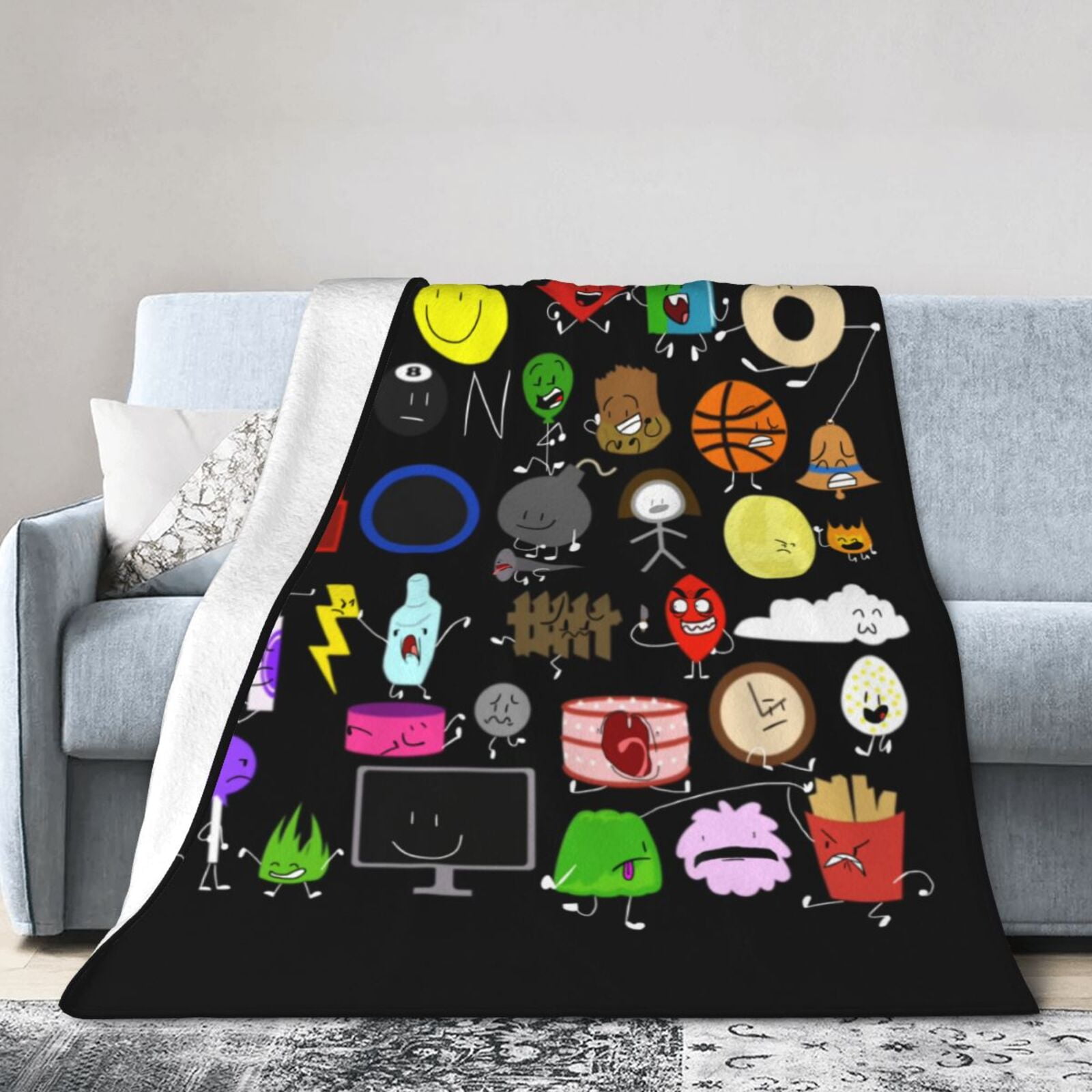 Battle For Dream Island Bfdi Blanket Soft Warm Flannel Air Conditioning ...
