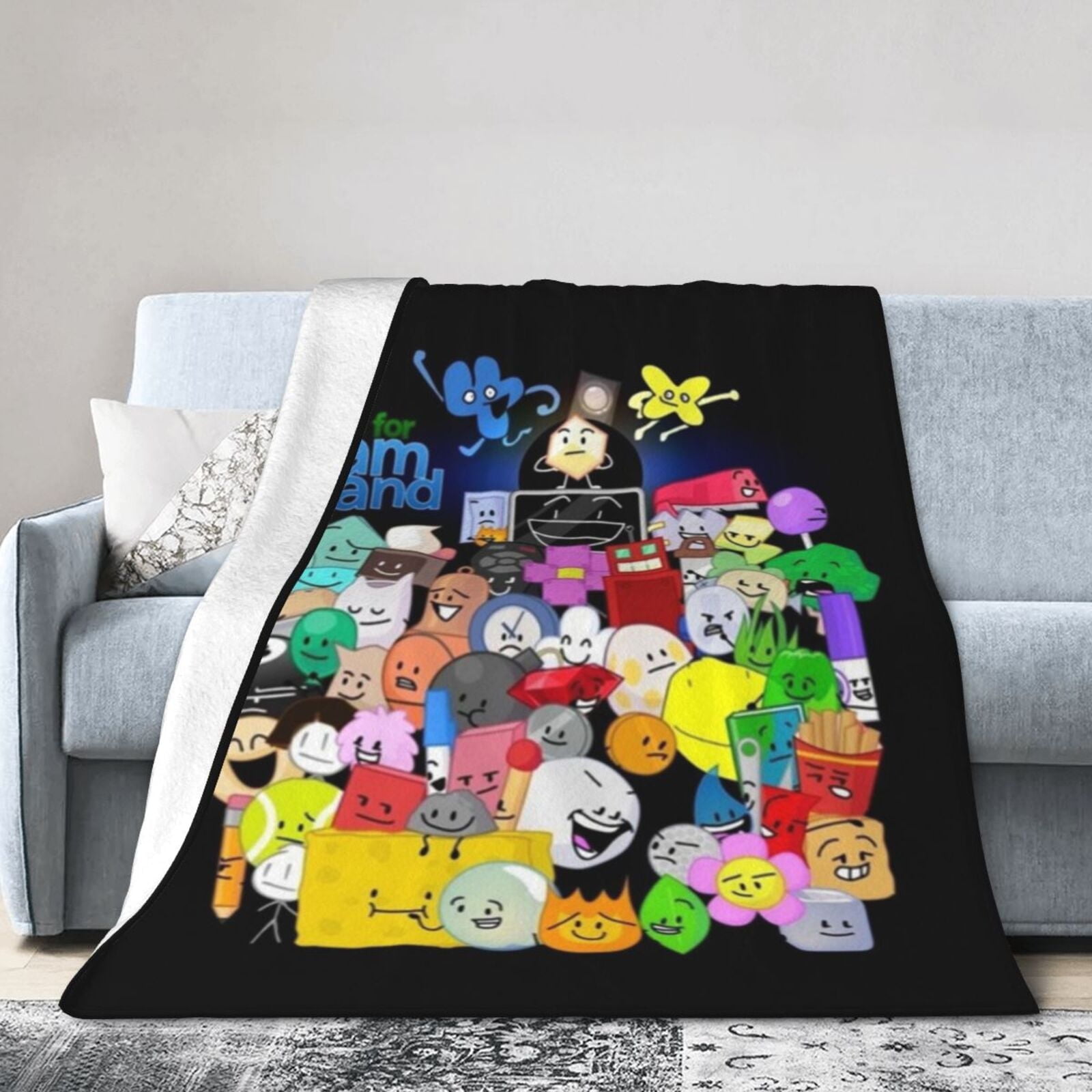 Battle For Dream Island Bfdi Blanket Soft Warm Flannel Air Conditioning ...