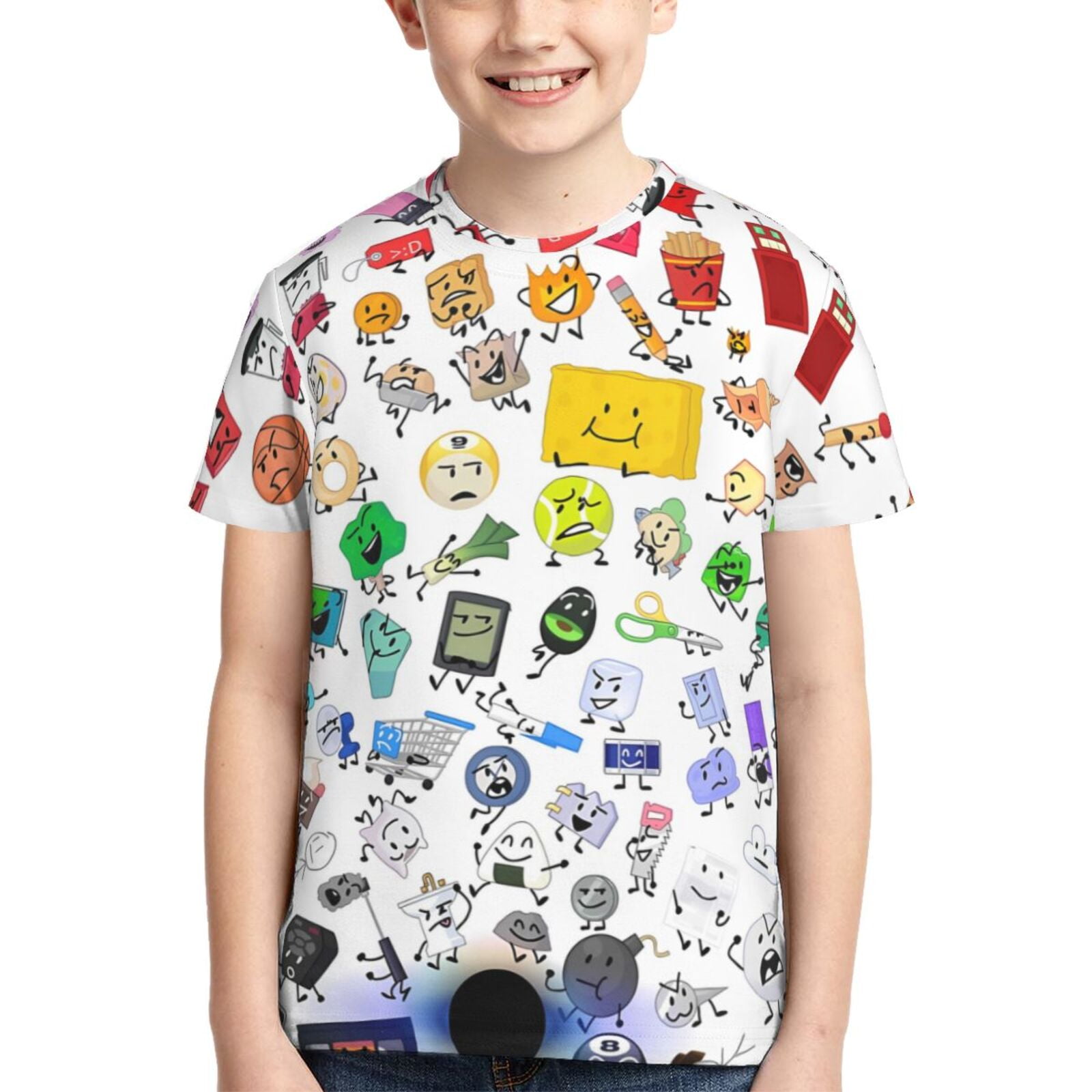 Battle For Dream Island Bfdi Boys Girls T Shirt Kids Short Sleeve ...
