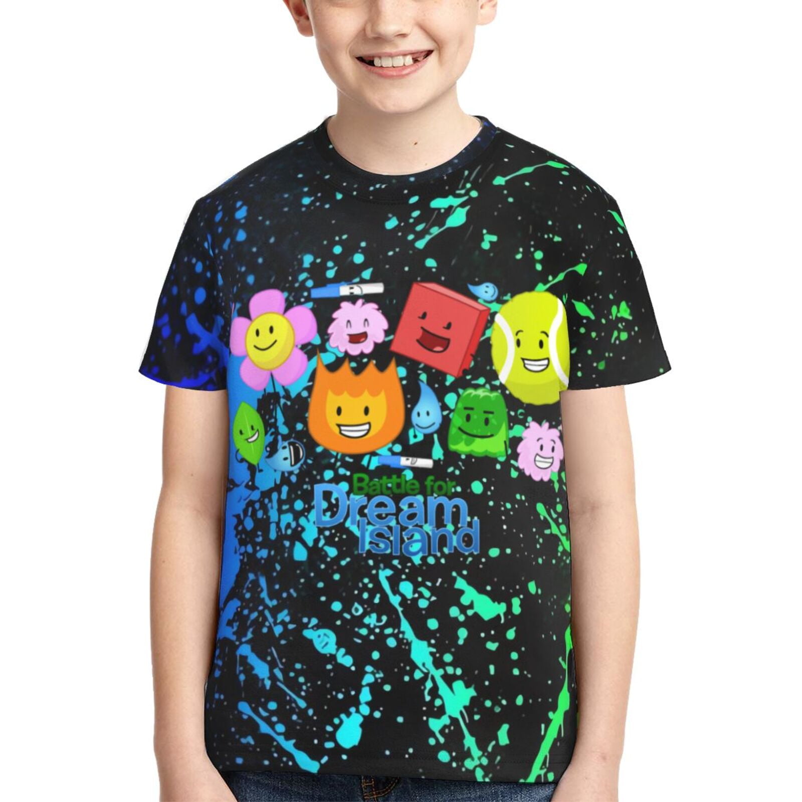 Battle For Dream Island Bfdi Boys Girls T Shirt Kids Short Sleeve ...