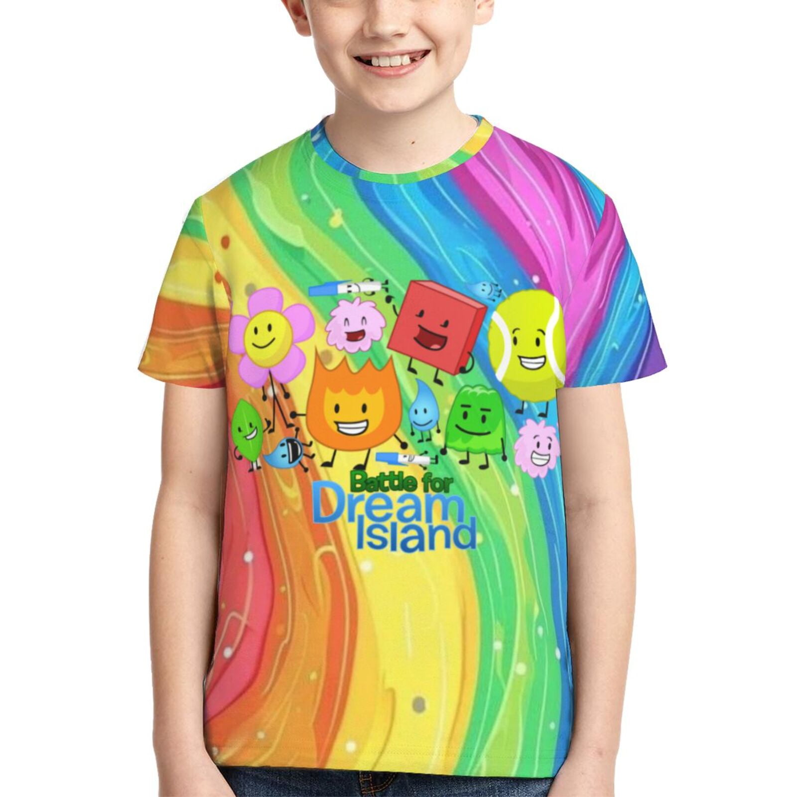 Battle For Dream Island Bfdi Boys Girls T Shirt Kids Short Sleeve ...