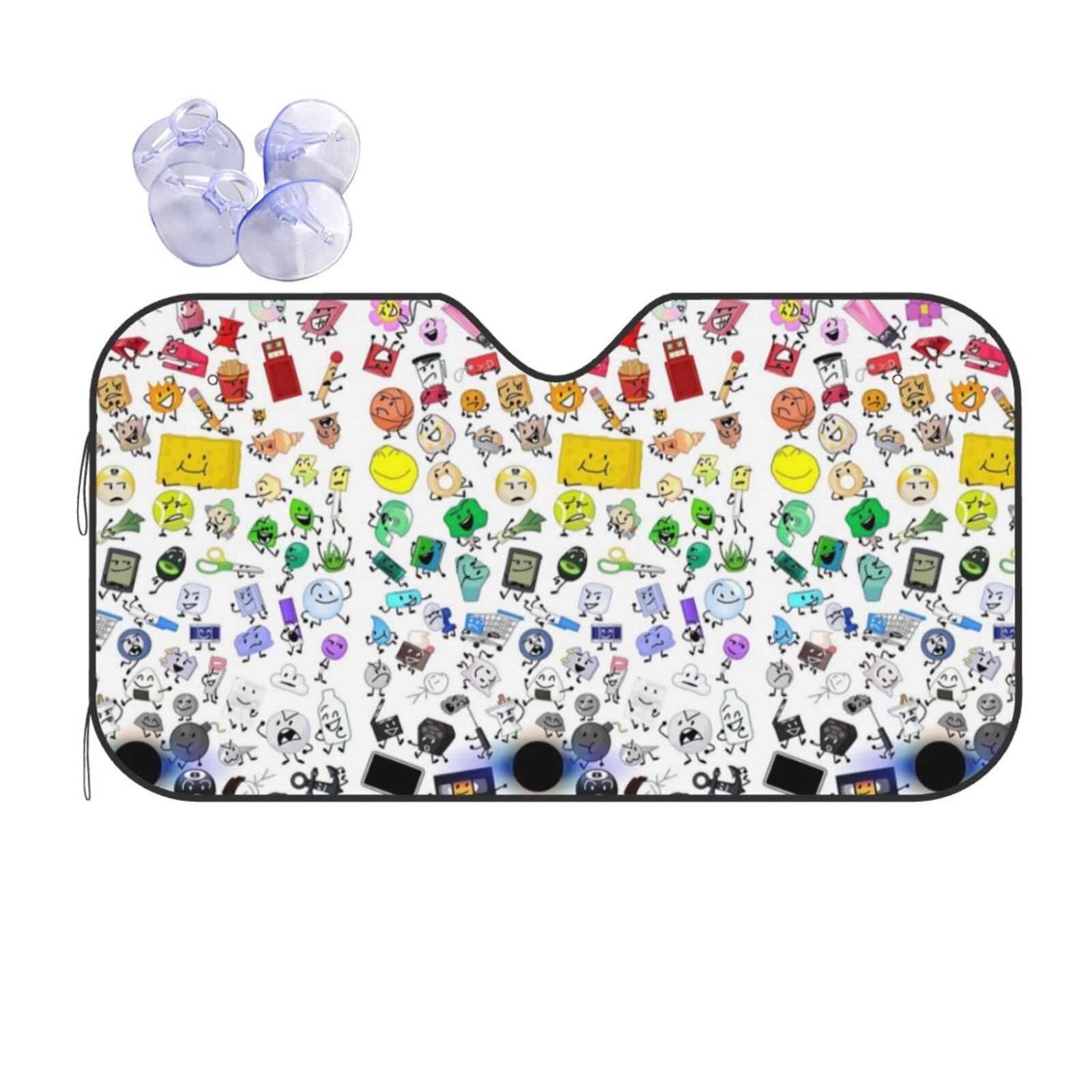 Battle For Dream Island Bfdi Car Windshield Sun Shade Auto Front Window ...