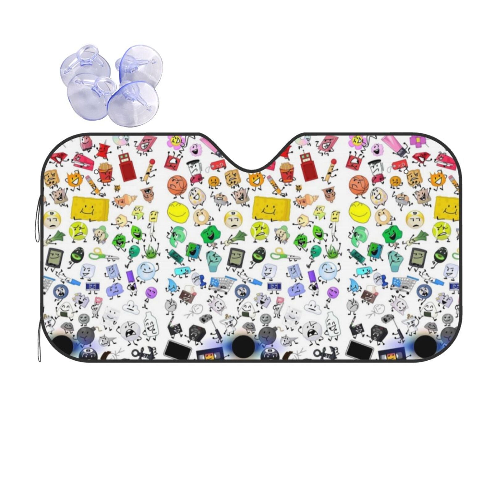 Battle For Dream Island Bfdi Car Windshield Sun Shade Auto Front Window ...
