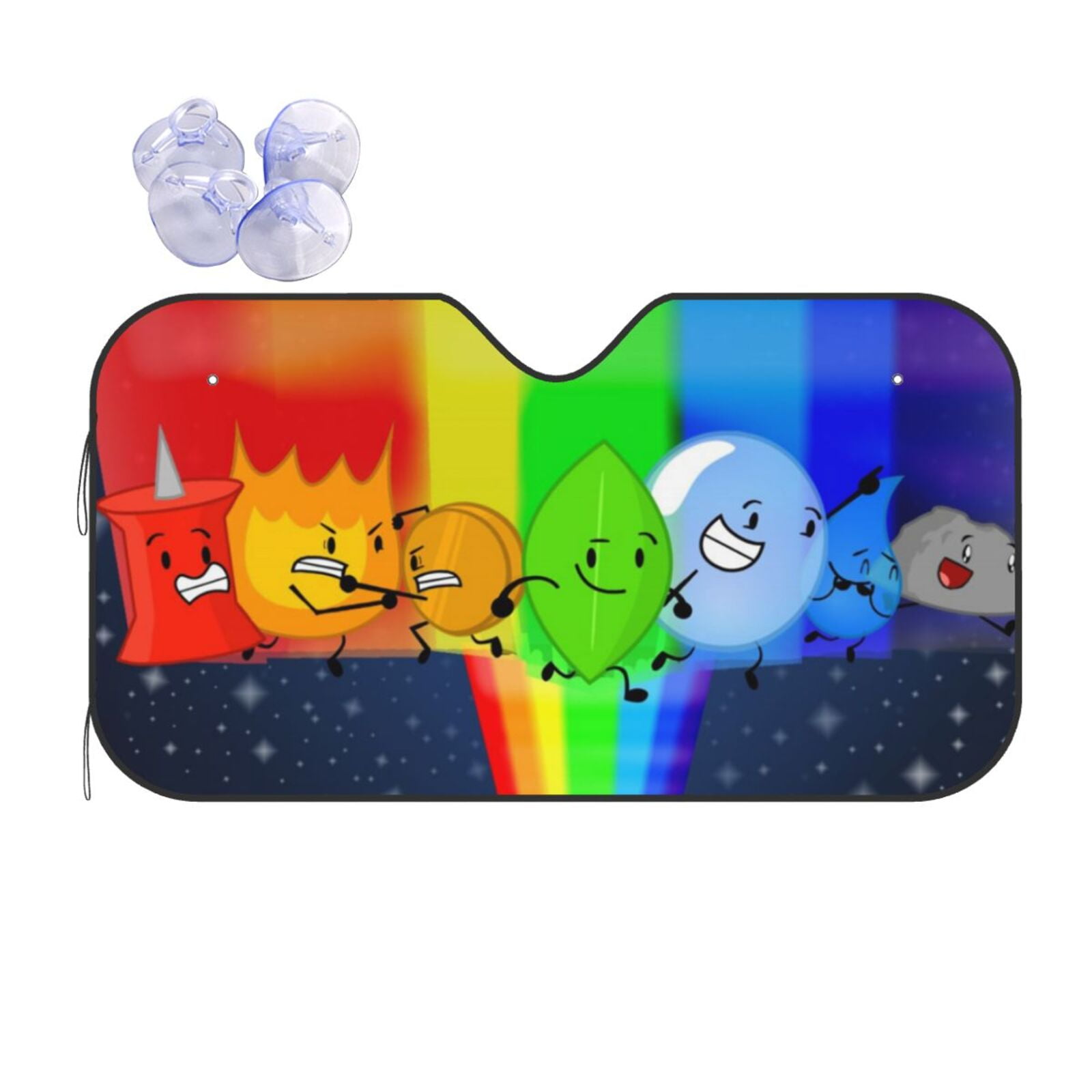 Battle For Dream Island Bfdi Car Windshield Sun Shade Auto Front Window ...