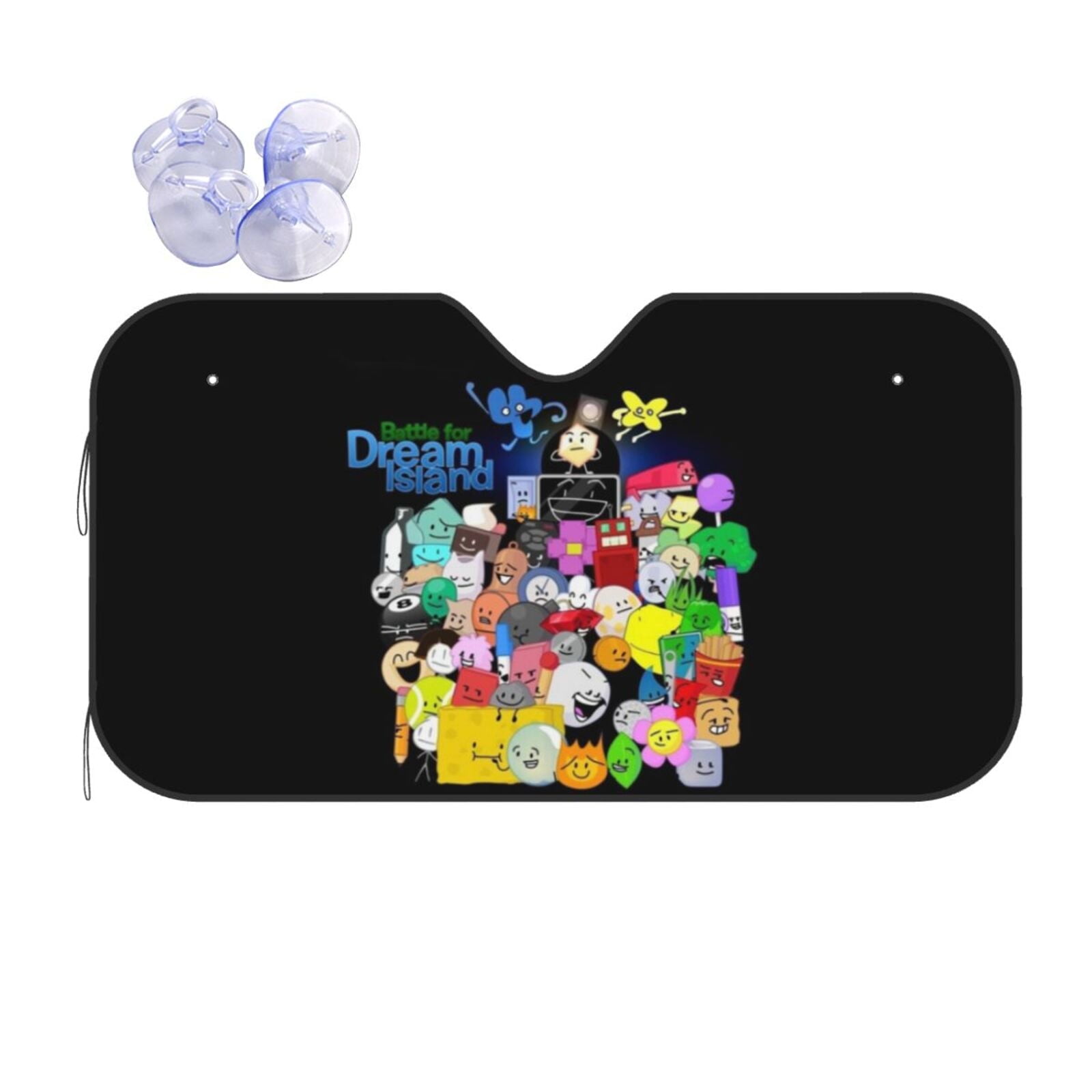 Battle For Dream Island Bfdi Car Windshield Sun Shade Auto Front Window ...