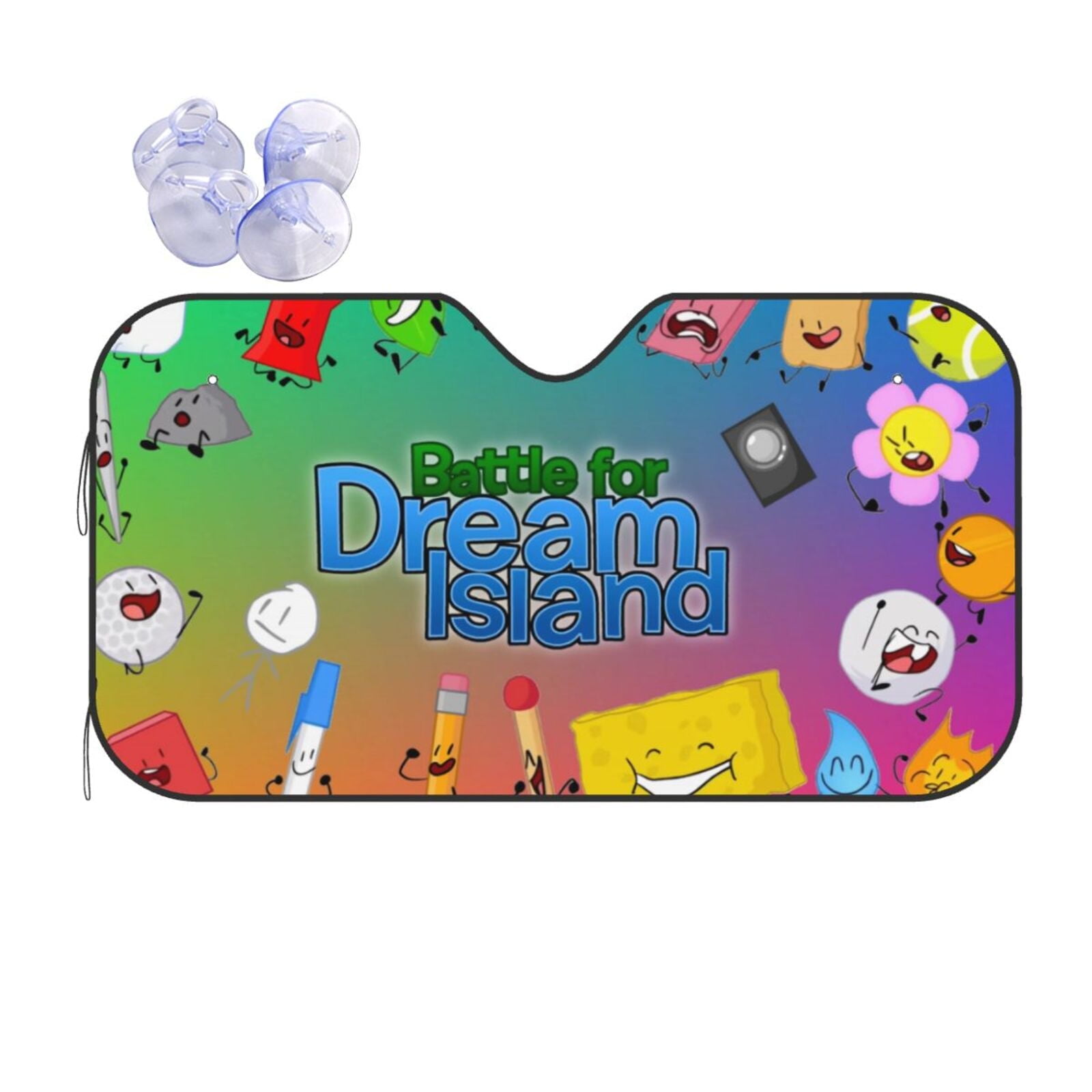 Battle For Dream Island Bfdi Car Windshield Sun Shade Auto Front Window ...