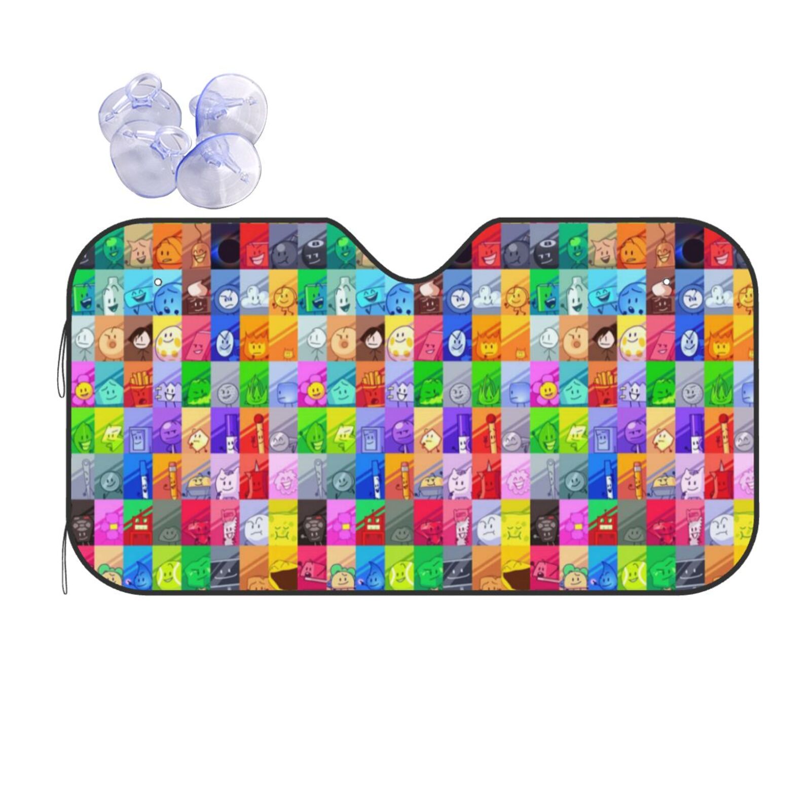 Battle For Dream Island Bfdi Car Windshield Sun Shade Auto Front Window ...