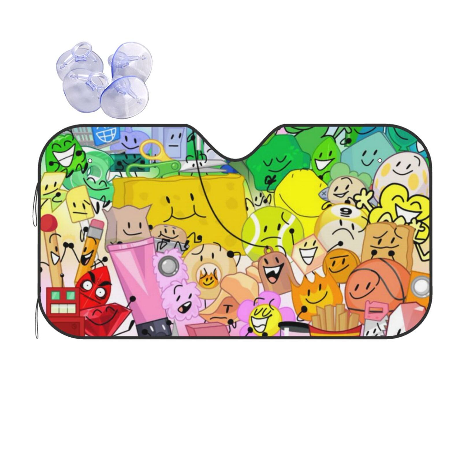 Battle For Dream Island Bfdi Car Windshield Sun Shade Auto Front Window ...
