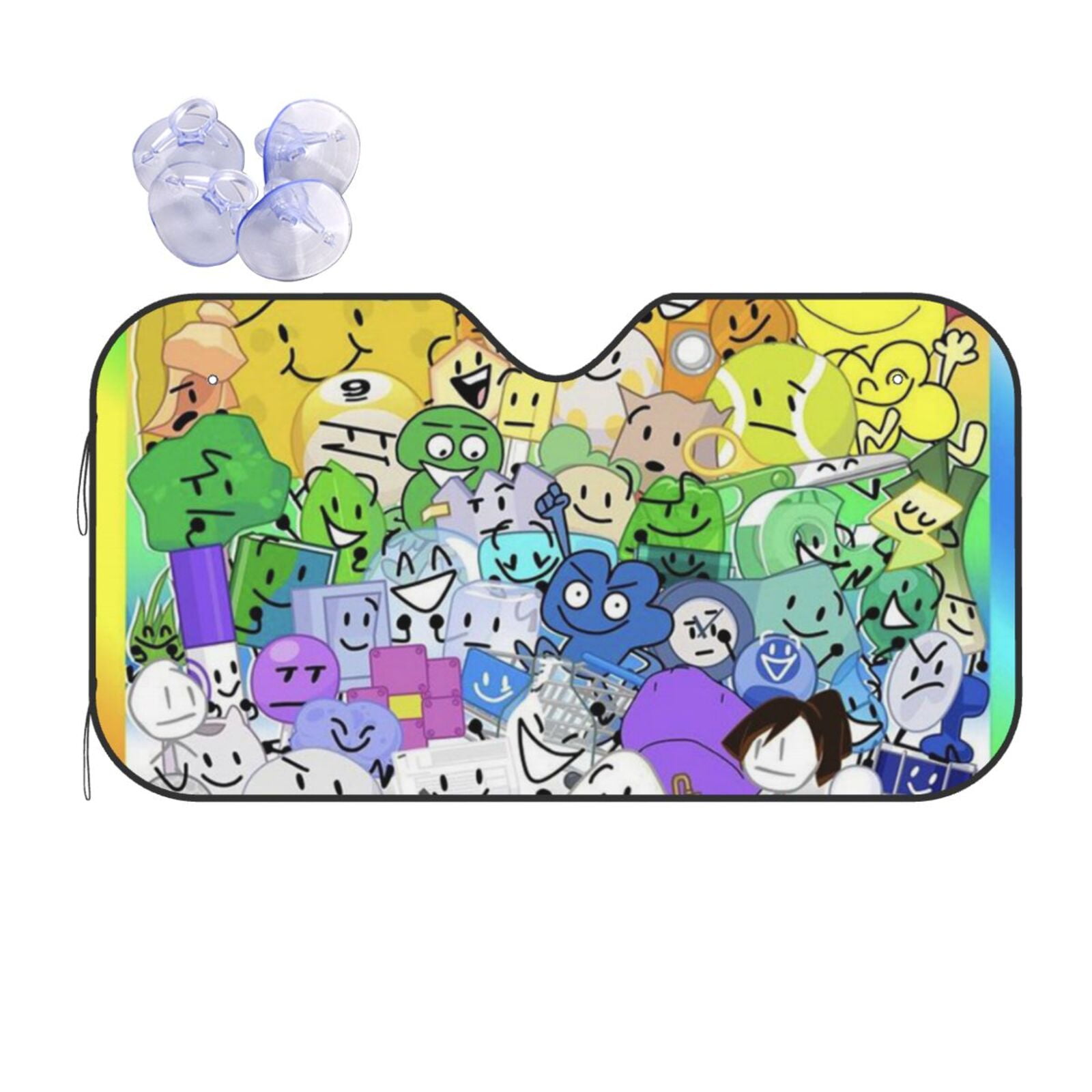 Battle For Dream Island Bfdi Car Windshield Sun Shade Auto Front Window ...