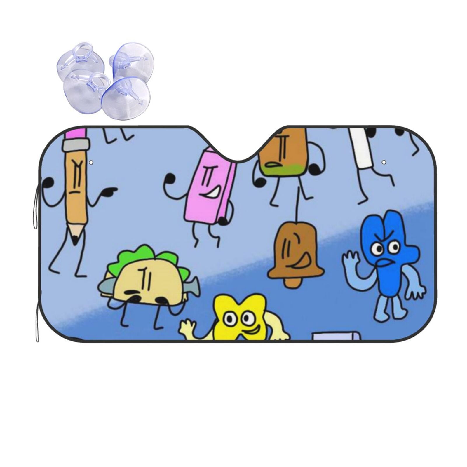 Battle For Dream Island Bfdi Car Windshield Sun Shade Auto Front Window ...