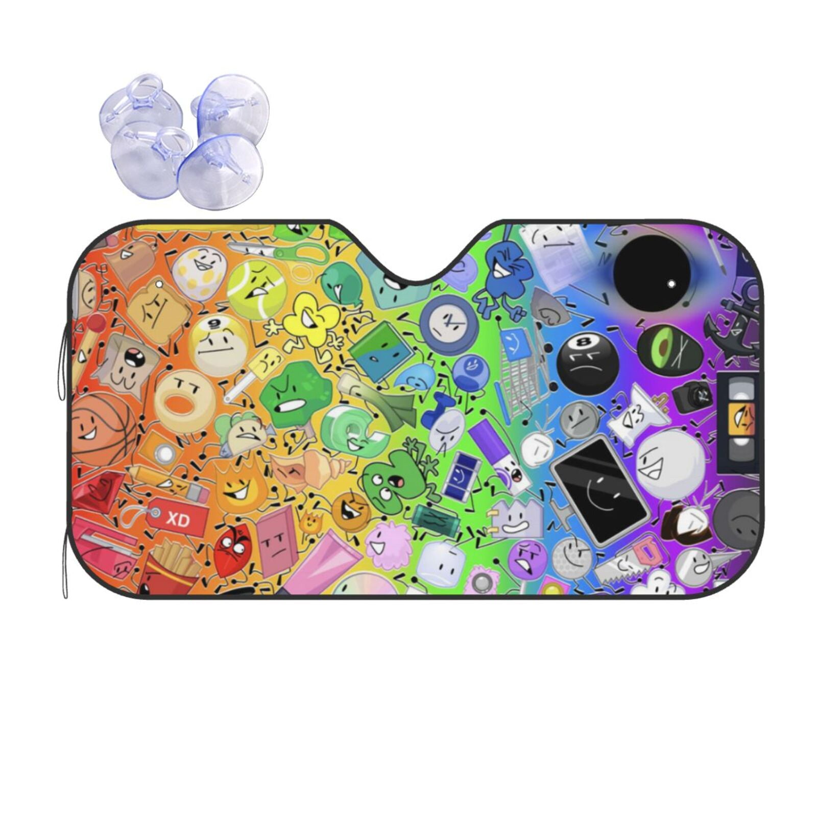 Battle For Dream Island Bfdi Car Windshield Sun Shade Auto Front Window ...