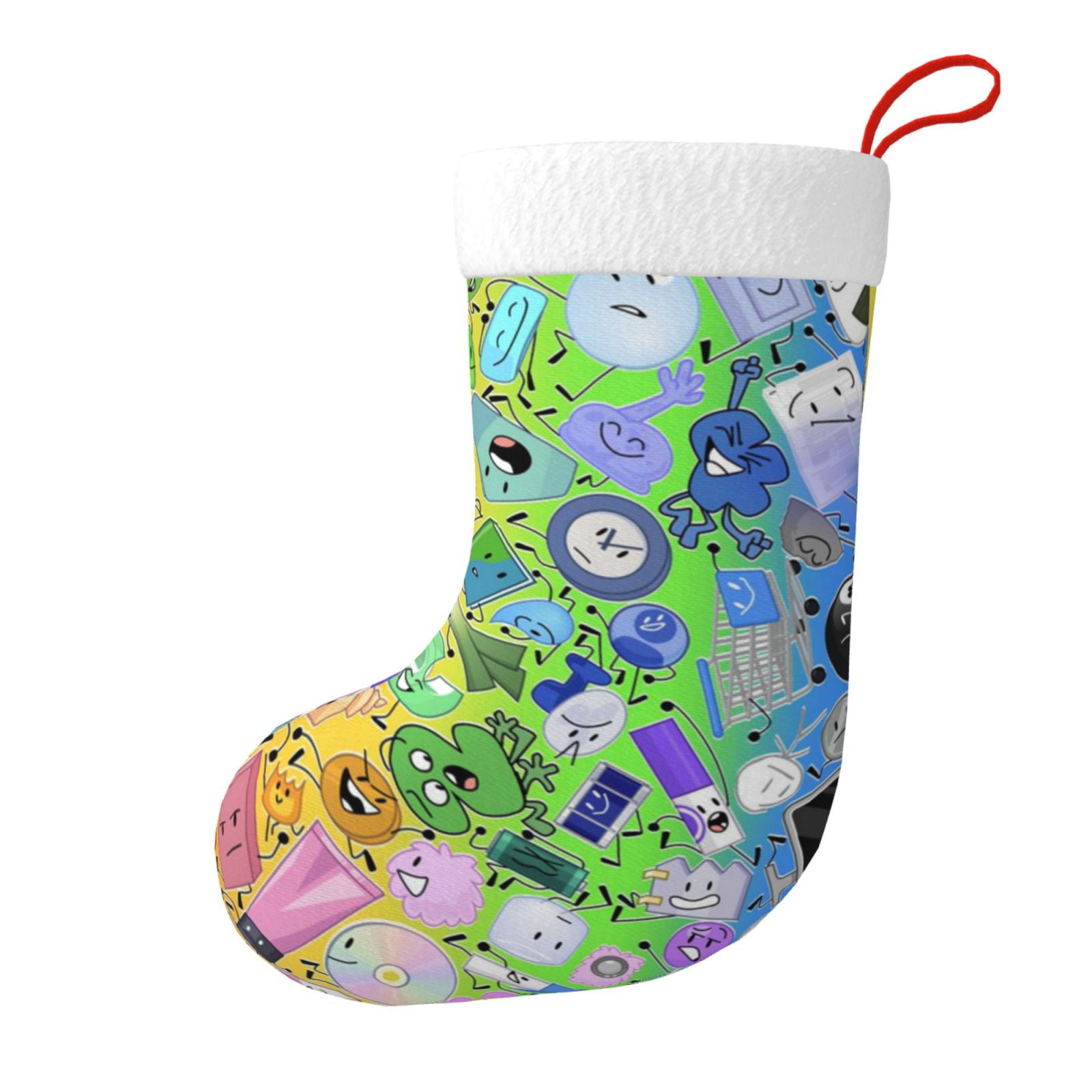 Battle For Dream Island Bfdi Christmas Stocking Fireplace Hanging Soft ...