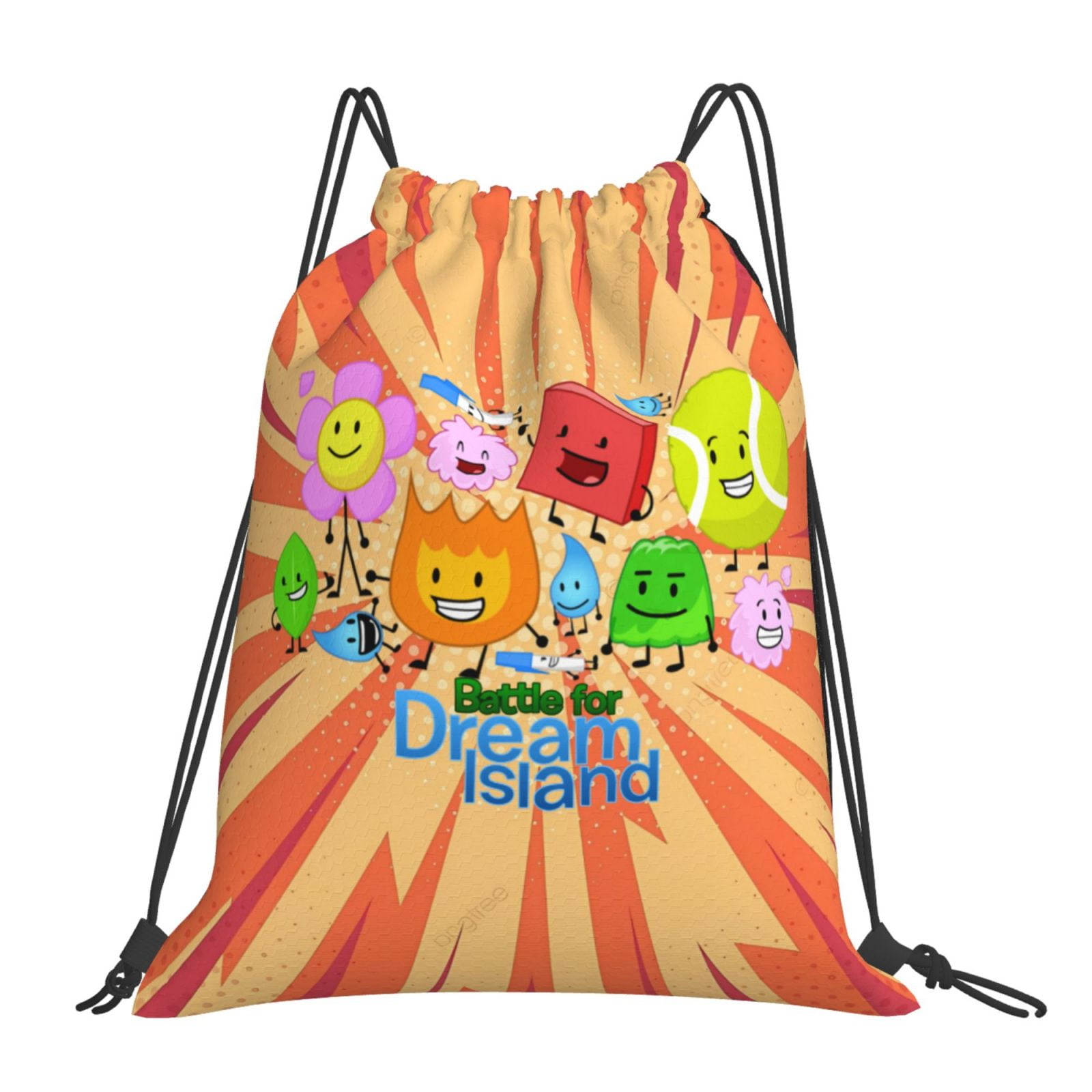 Battle For Dream Island Bfdi Drawstring Backpack Sport Gym Bag For Yoga ...