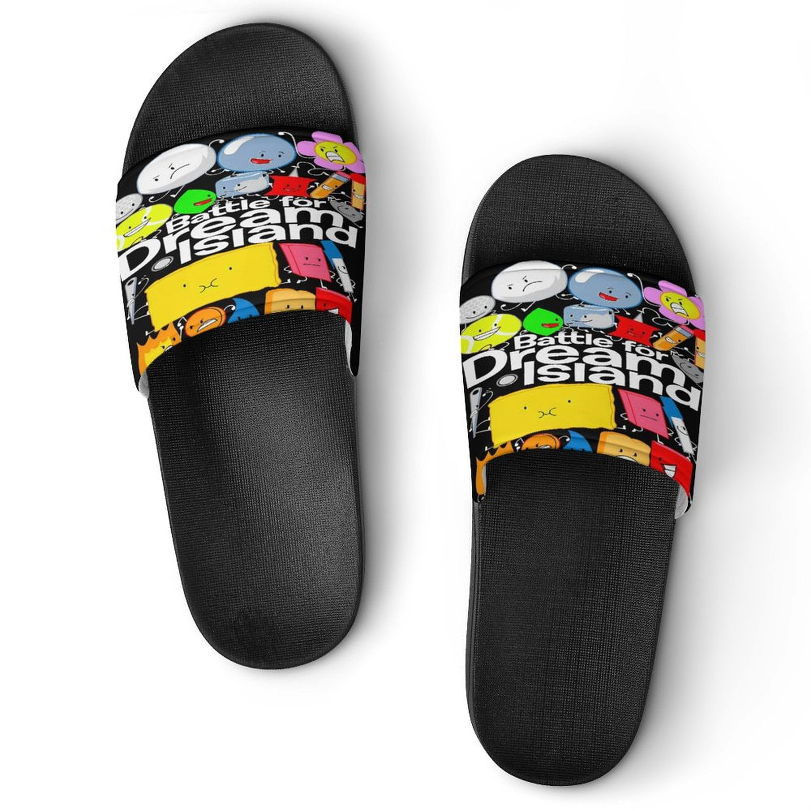 Battle For Dream Island Bfdi Home Slippers Non-Slip Shower Shoes Casual ...