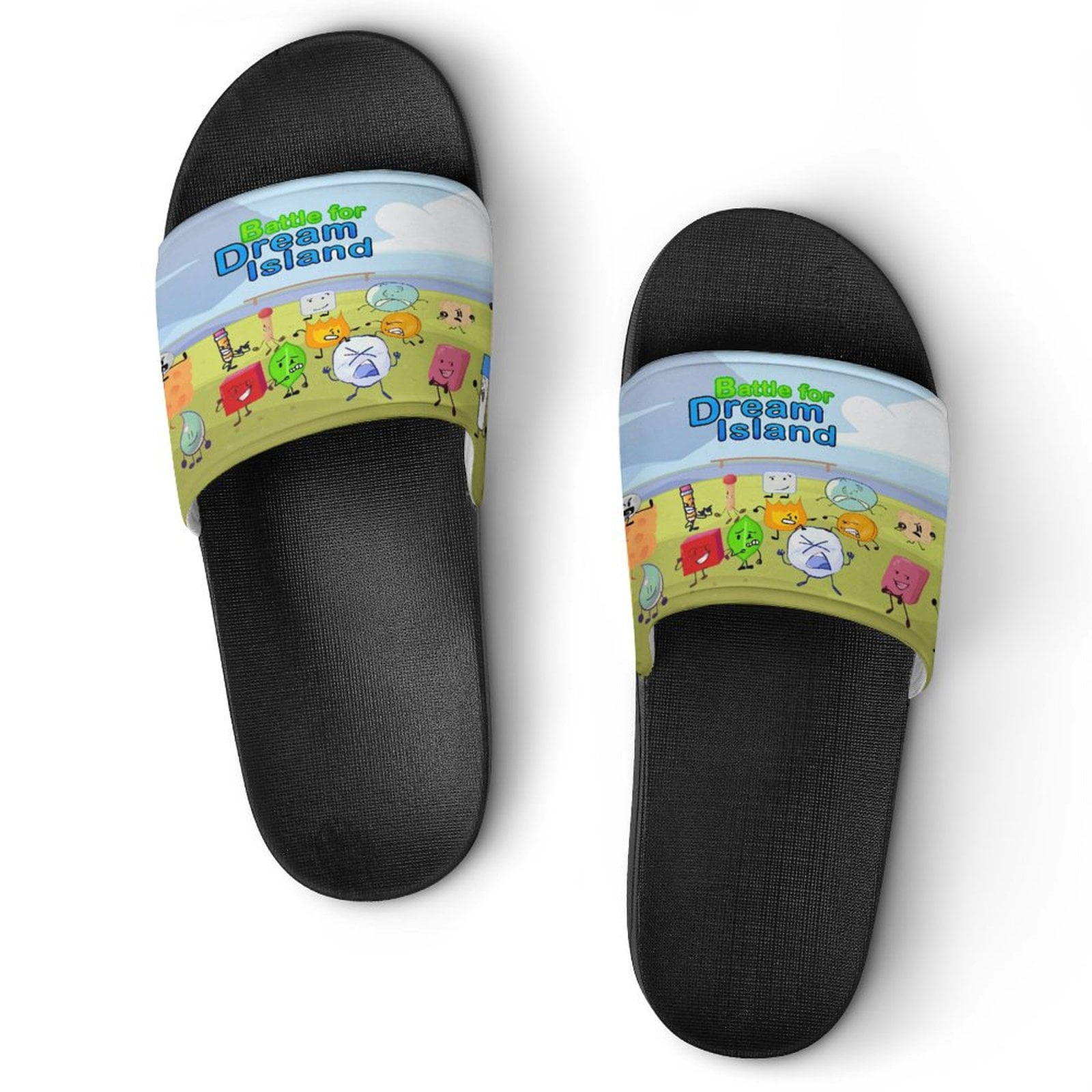 Battle For Dream Island Bfdi Home Slippers Non-Slip Shower Shoes Casual ...