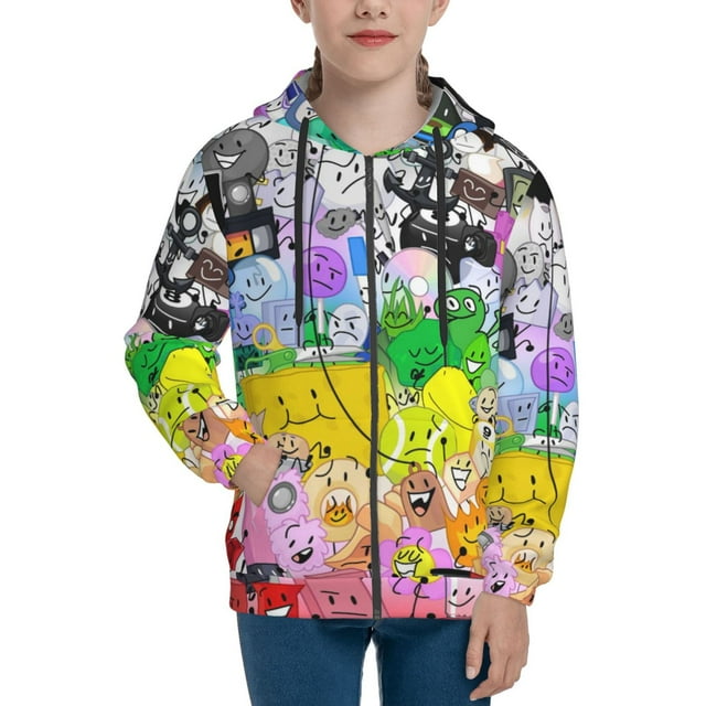 Battle For Dream Island Bfdi Hoodie Jacket For Boys Girls Teen Youth ...