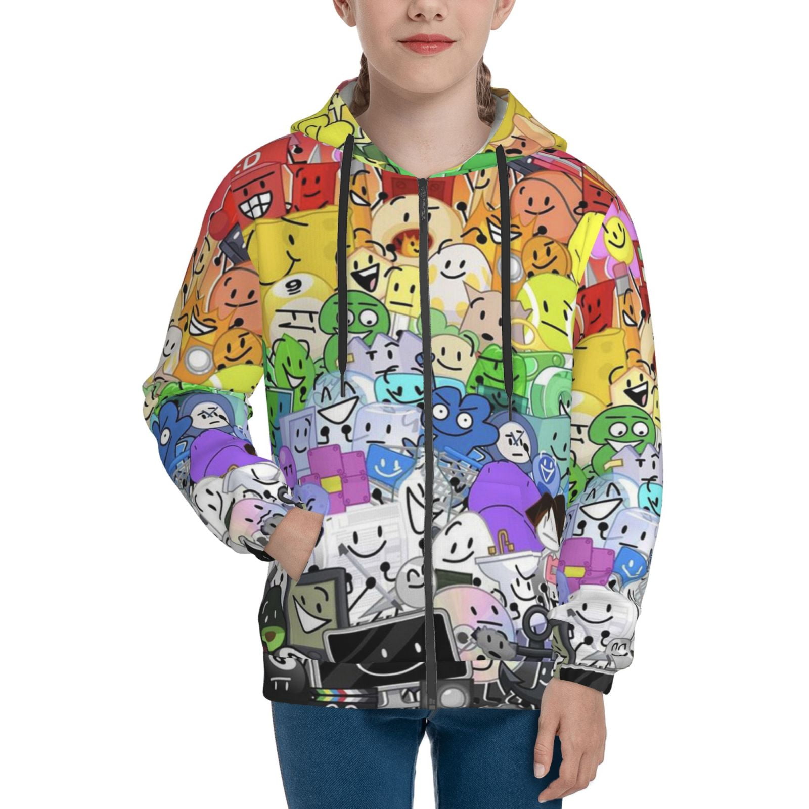 Battle For Dream Island Bfdi Hoodie Jacket For Boys Girls Teen Youth ...