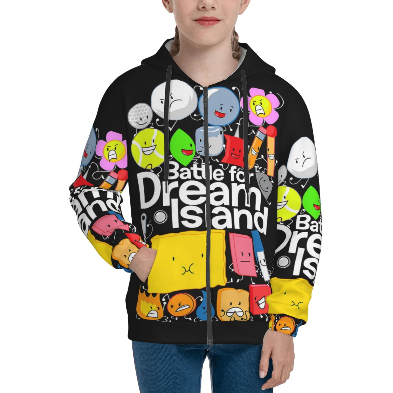 Battle For Dream Island Bfdi Hoodie Jacket For Boys Girls Teen Youth ...
