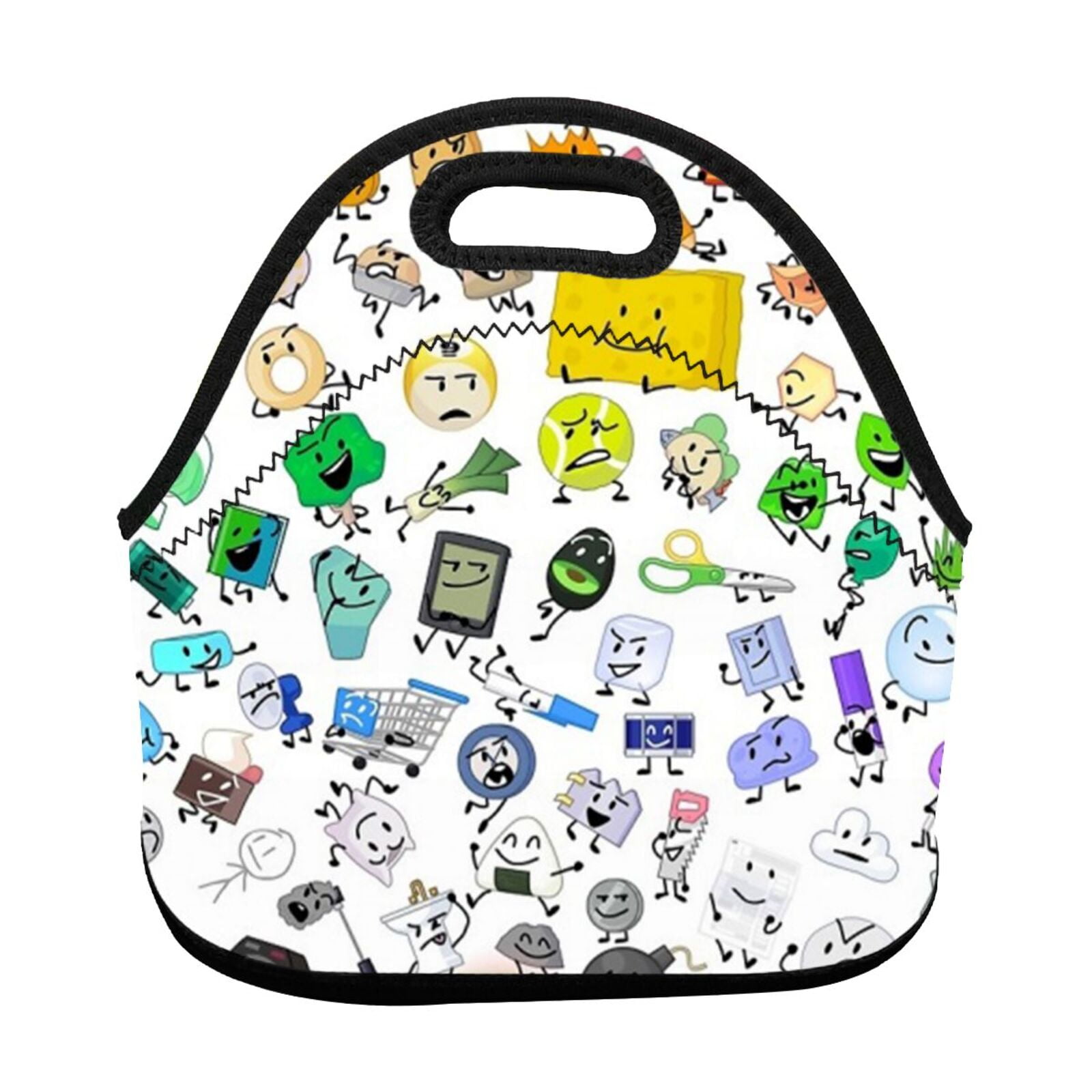 Battle For Dream Island Bfdi Insulated Lunch Bags Portable Bento Box ...