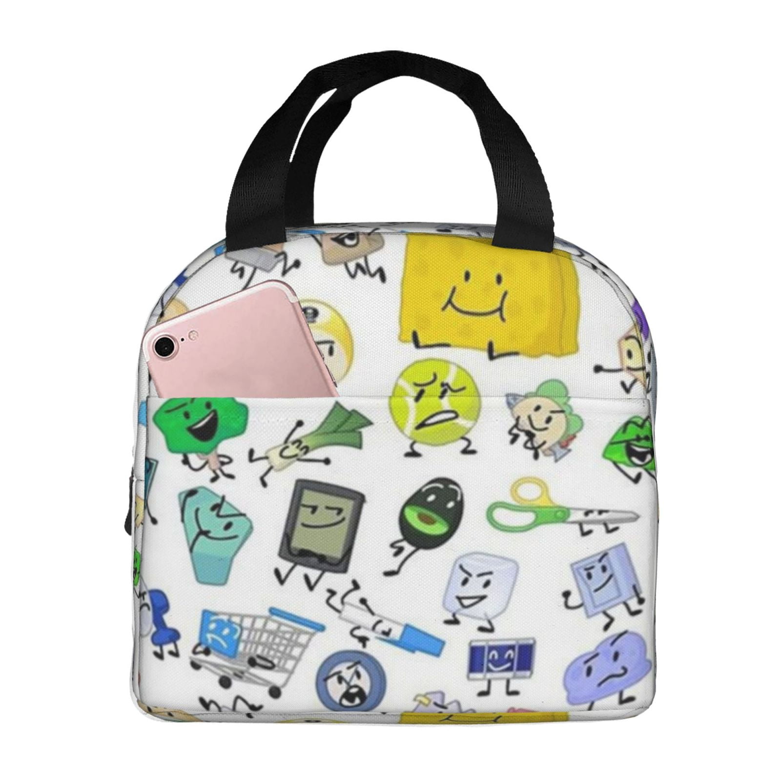 Battle For Dream Island Bfdi Insulated Lunch Tote Portable Thermal Food ...