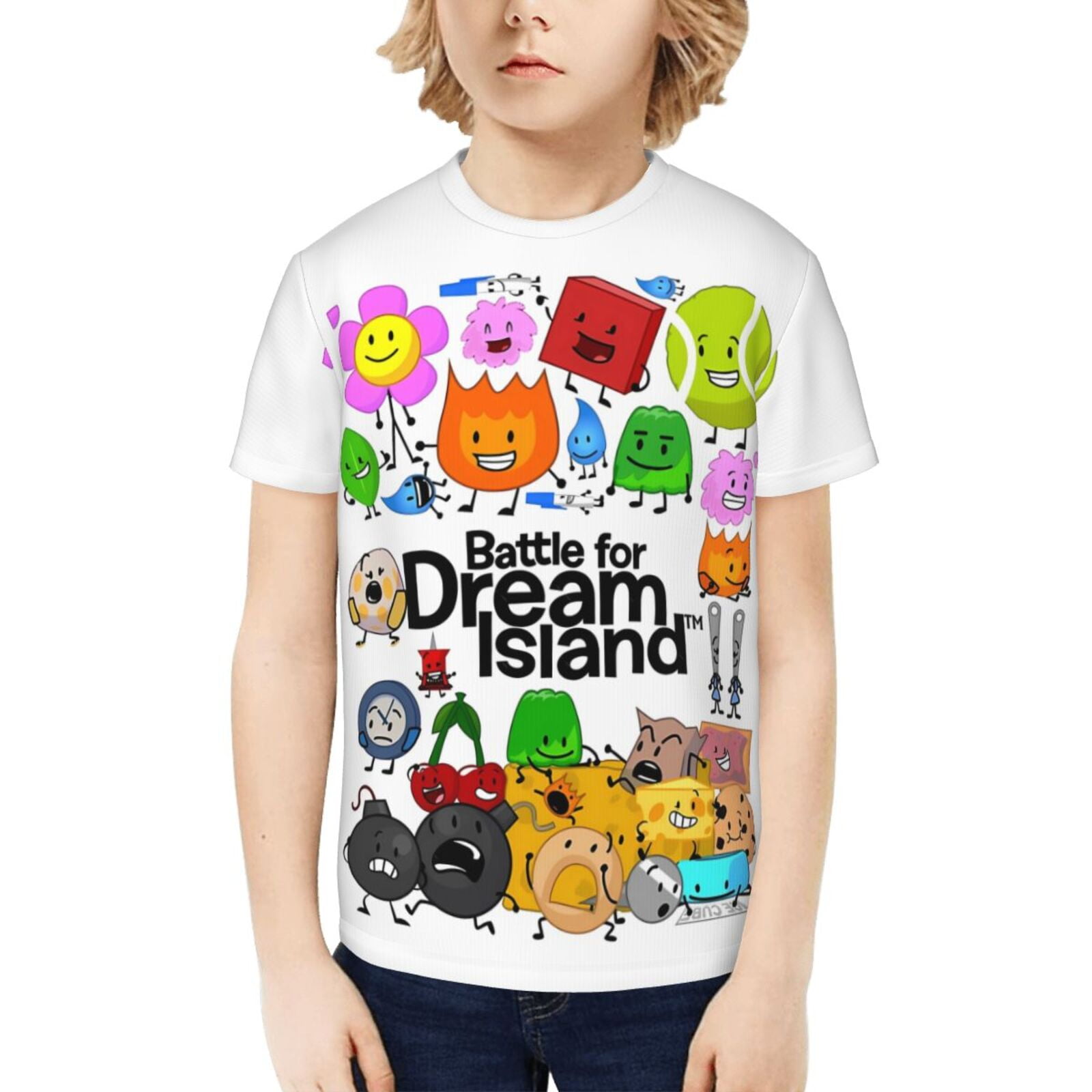 Battle For Dream Island Bfdi Kids T-Shirt 3d Printed Graphic T-Shirts ...