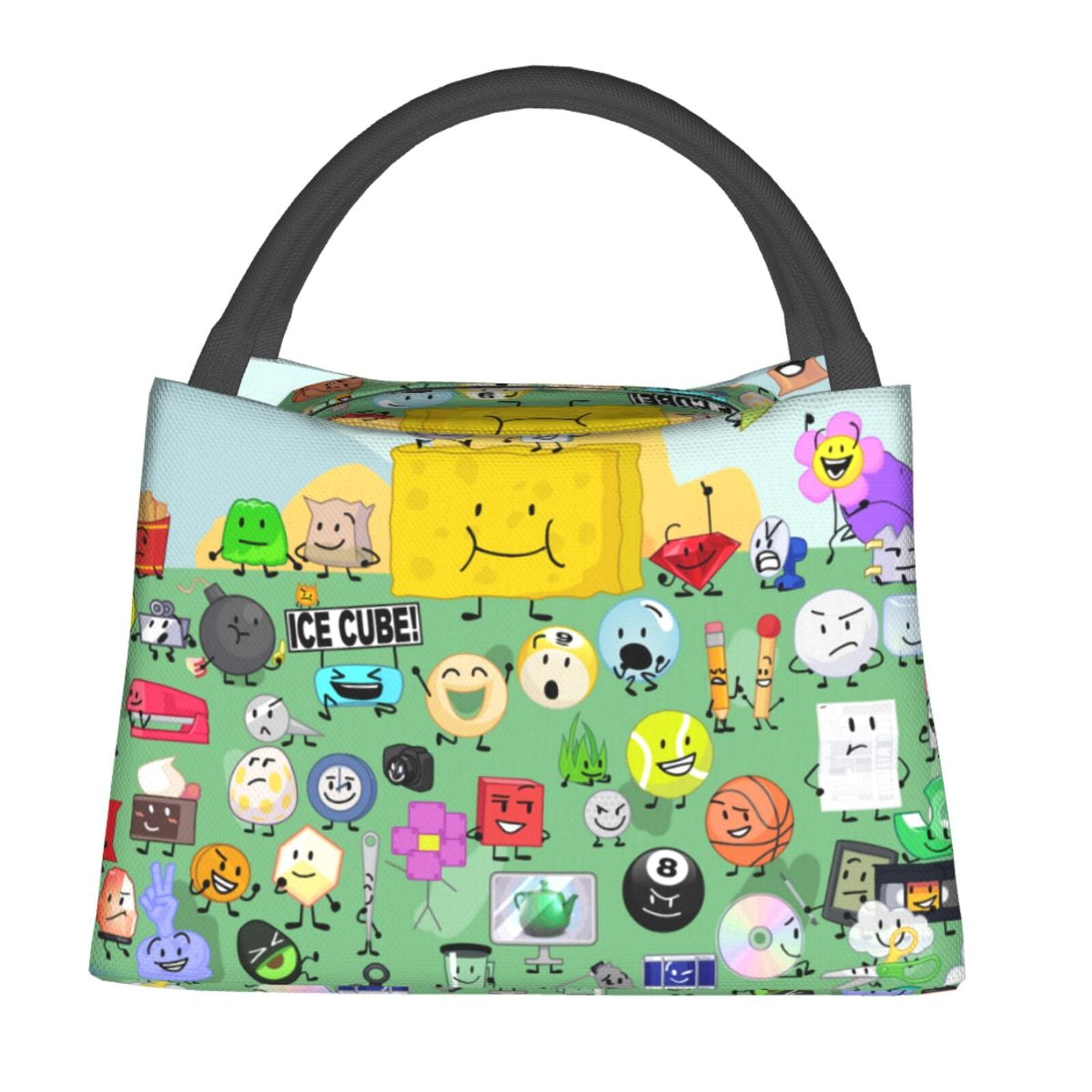 Battle For Dream Island Bfdi Lunch Bag Portable Reusable Tote Bag Lunch ...