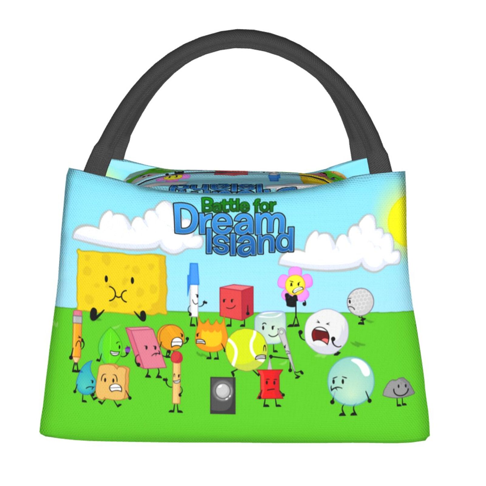 Battle For Dream Island Bfdi Lunch Bag Portable Reusable Tote Bag Lunch ...