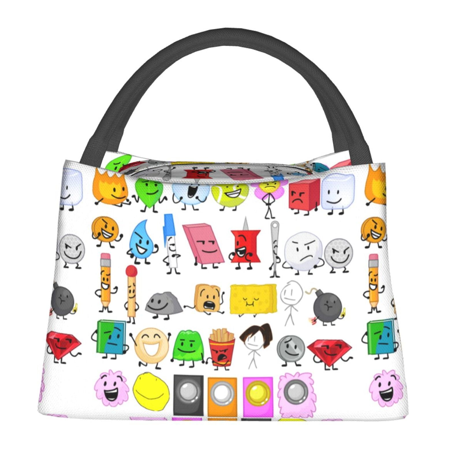 Battle For Dream Island Bfdi Lunch Bag Portable Reusable Tote Bag Lunch ...