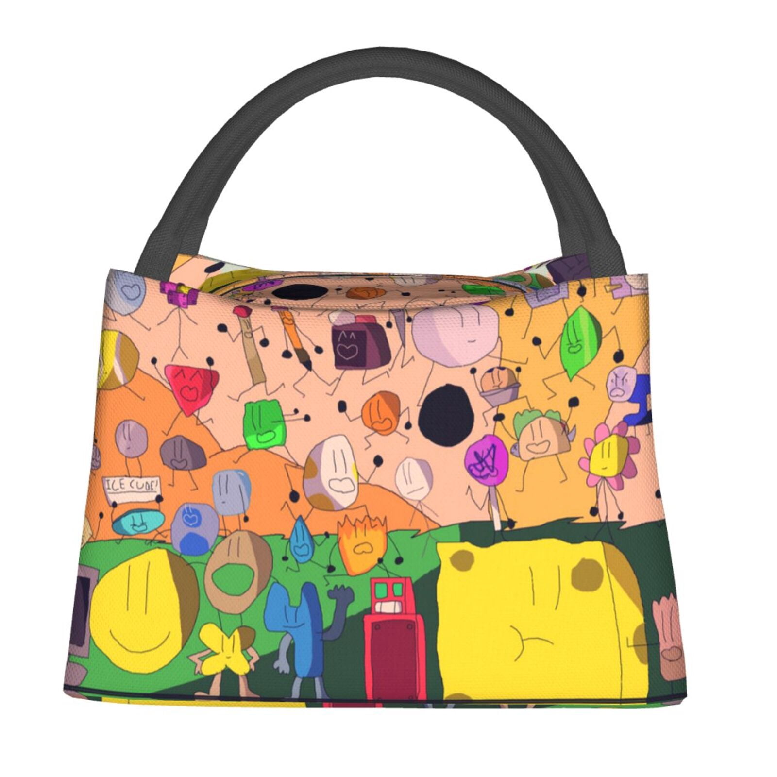 Battle For Dream Island Bfdi Lunch Bag Portable Reusable Tote Bag Lunch ...