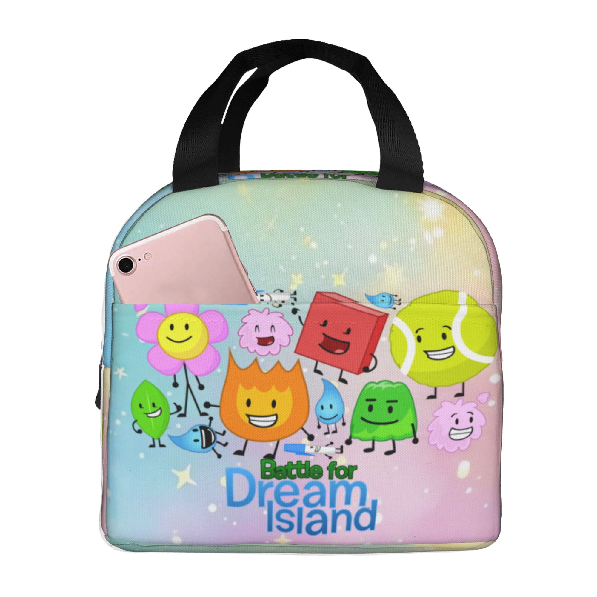 Battle For Dream Island Bfdi Lunch Bag Tote Bag Insulated Lunch Box ...