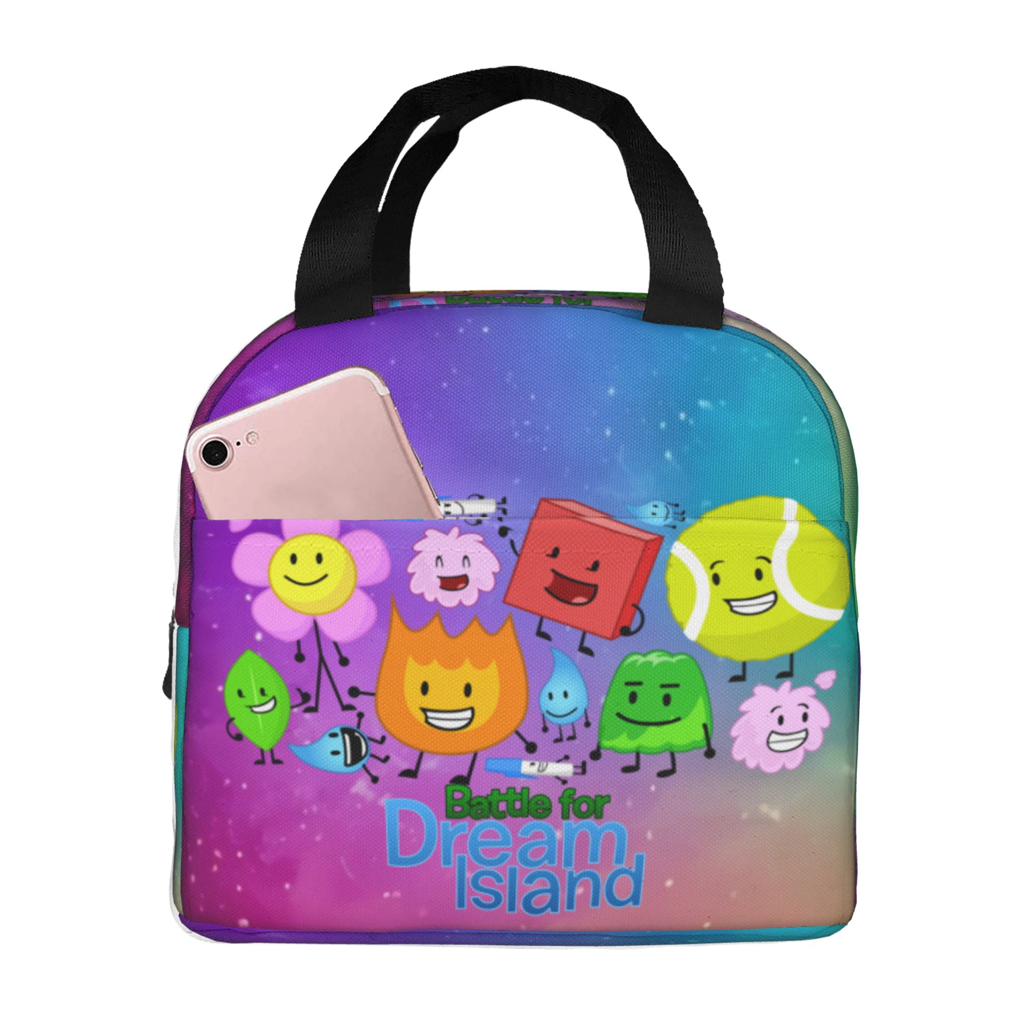 Battle For Dream Island Bfdi Lunch Bag Tote Bag Insulated Lunch Box ...
