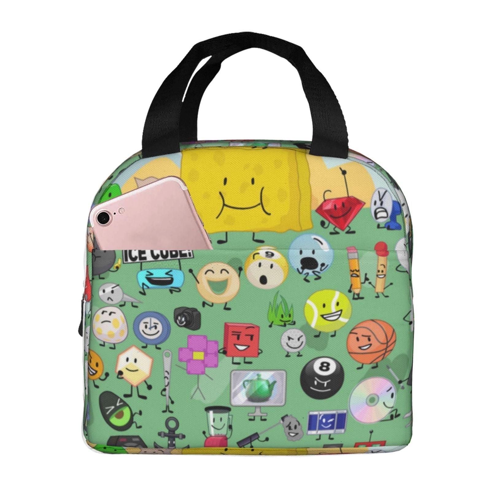 Battle For Dream Island Bfdi Lunch Bags Lunchbox Portable Tote Bag ...