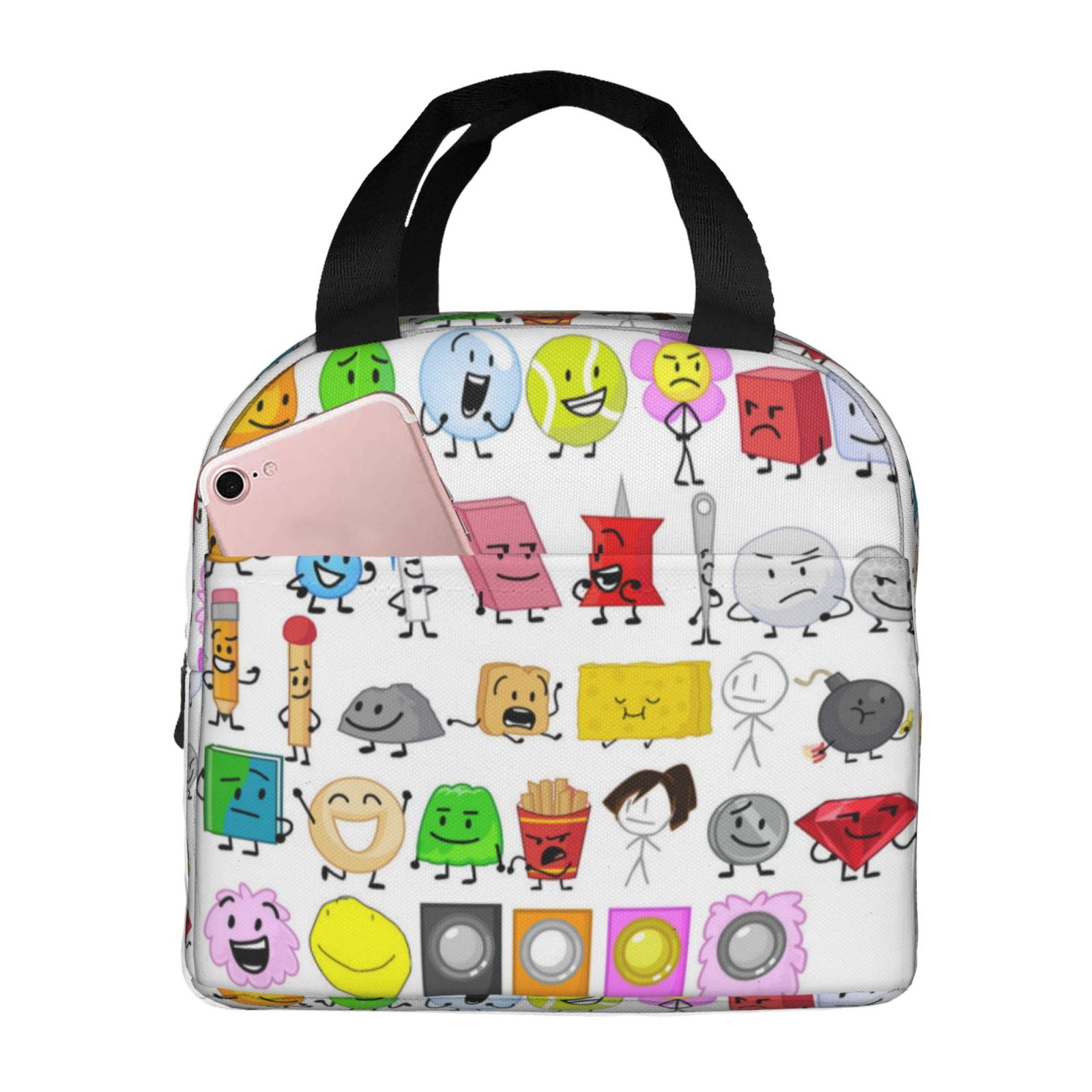 Battle For Dream Island Bfdi Lunch Bags Lunchbox Portable Tote Bag ...