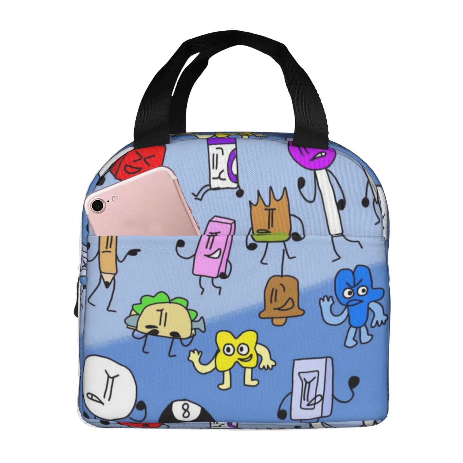 Battle For Dream Island Bfdi Lunch Bags Lunchbox Portable Tote Bag ...