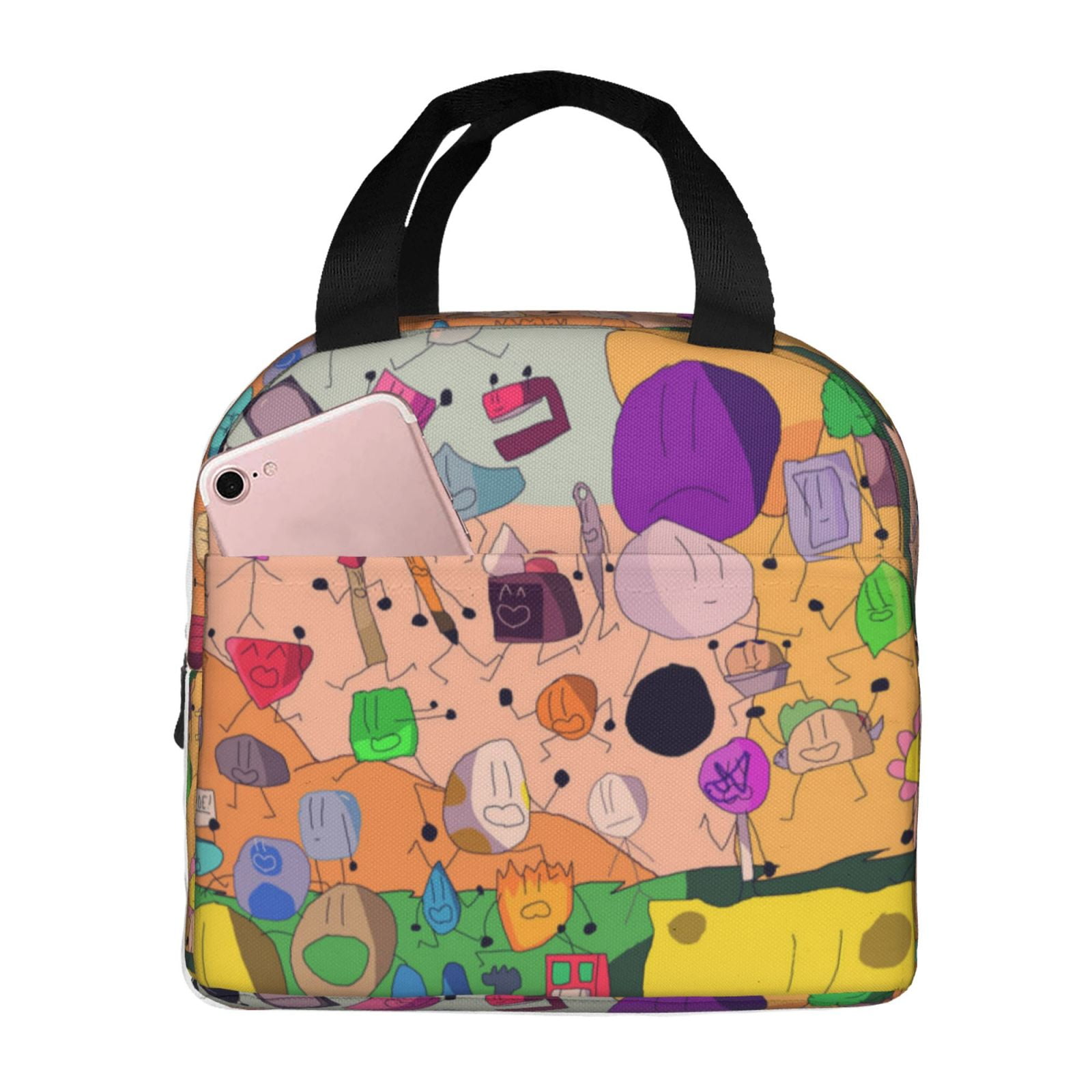Battle For Dream Island Bfdi Lunch Bags Lunchbox Portable Tote Bag ...
