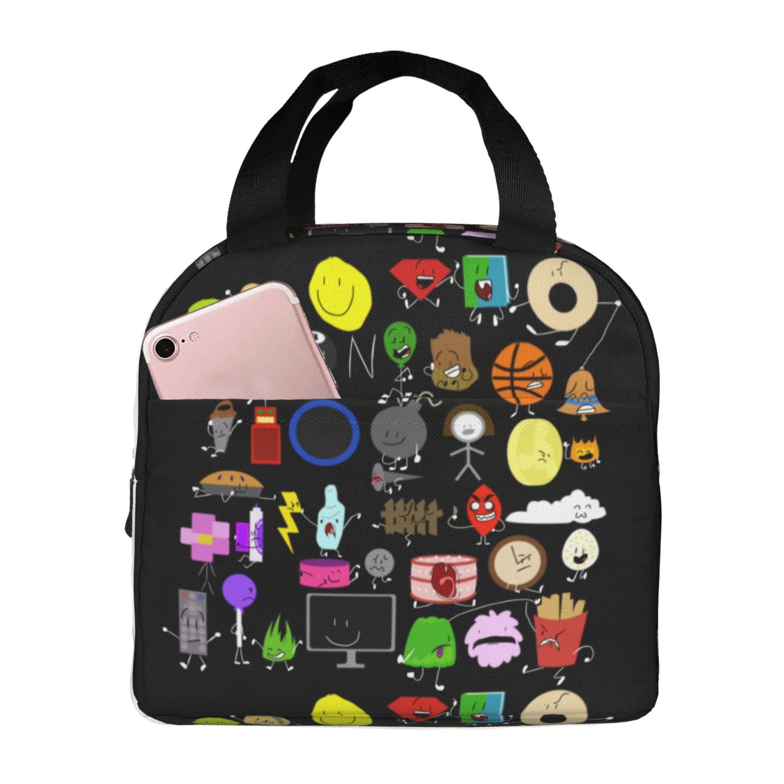 Battle For Dream Island Bfdi Lunch Bags Lunchbox Portable Tote Bag ...