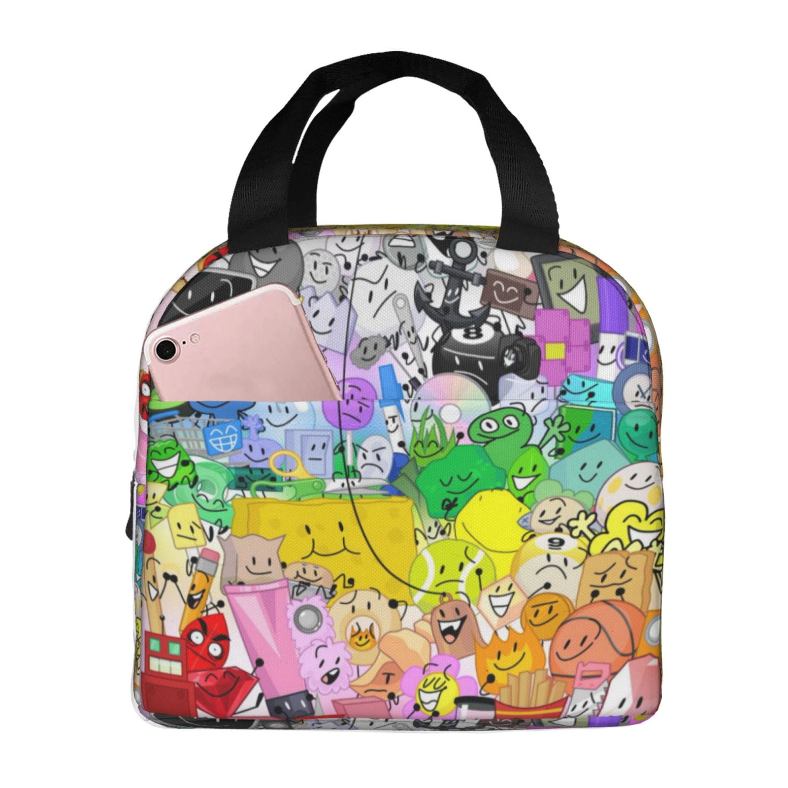 Battle For Dream Island Bfdi Lunch Bags Lunchbox Portable Tote Bag ...