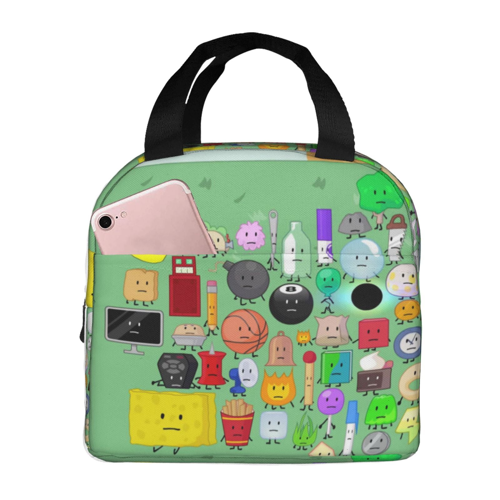 Battle For Dream Island Bfdi Lunch Bags Lunchbox Portable Tote Bag ...