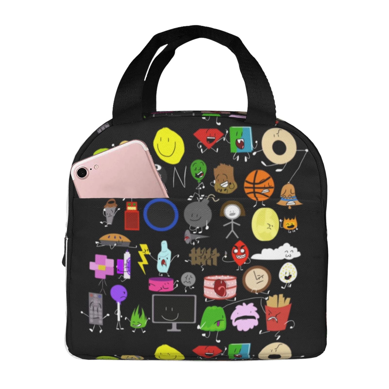 Battle For Dream Island Bfdi Lunch Bags Lunchbox Portable Tote Bag ...