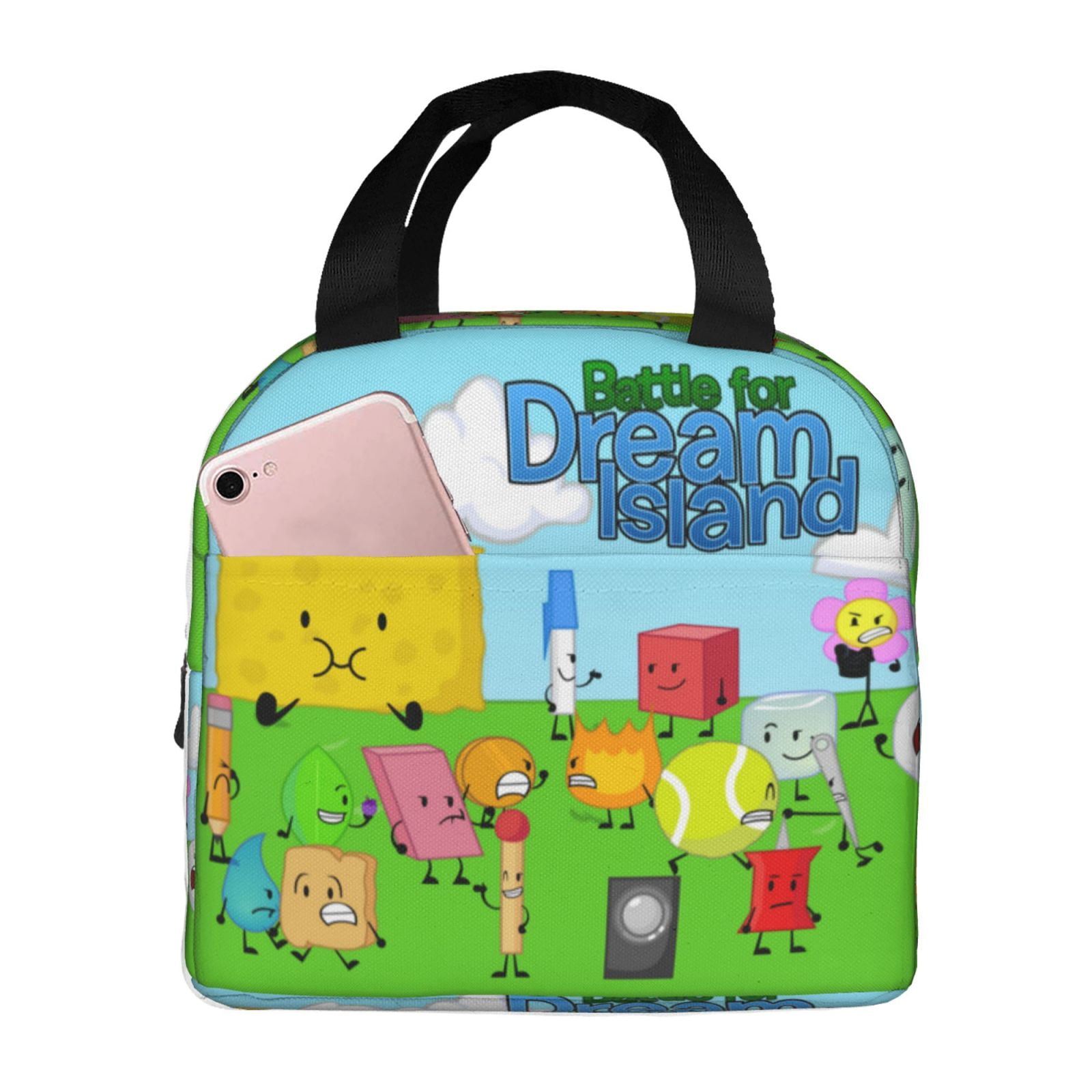 Battle For Dream Island Bfdi Lunch Bags Lunchbox Portable Tote Bag ...