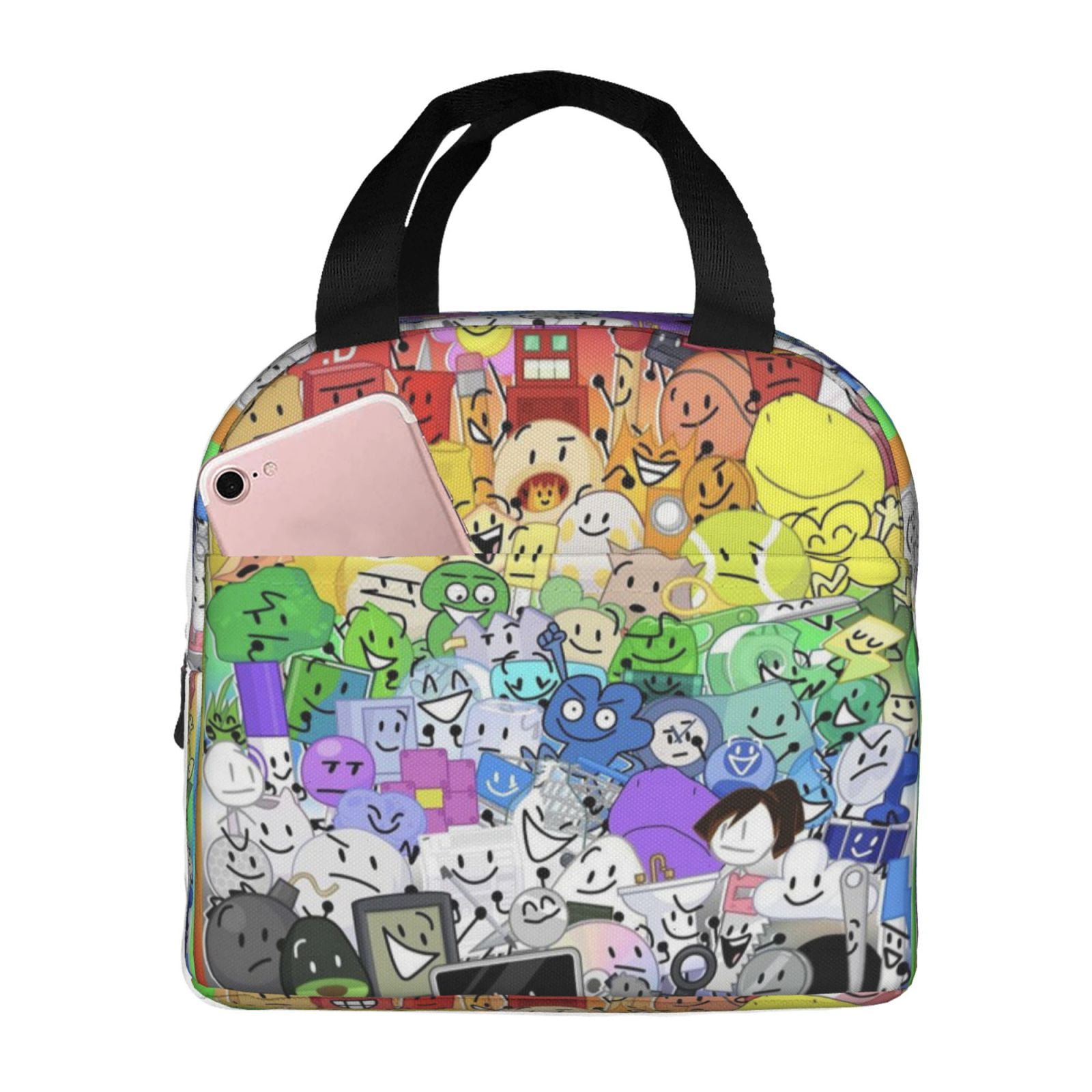 Battle For Dream Island Bfdi Lunch Bags Lunchbox Portable Tote Bag ...