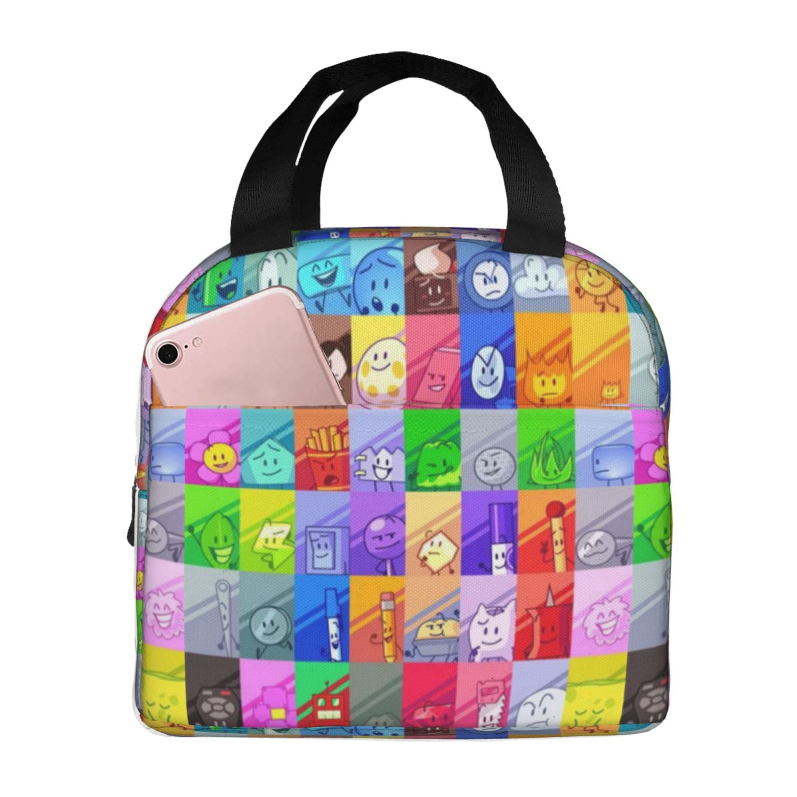 Battle For Dream Island Bfdi Lunch Bags Lunchbox Portable Tote Bag ...