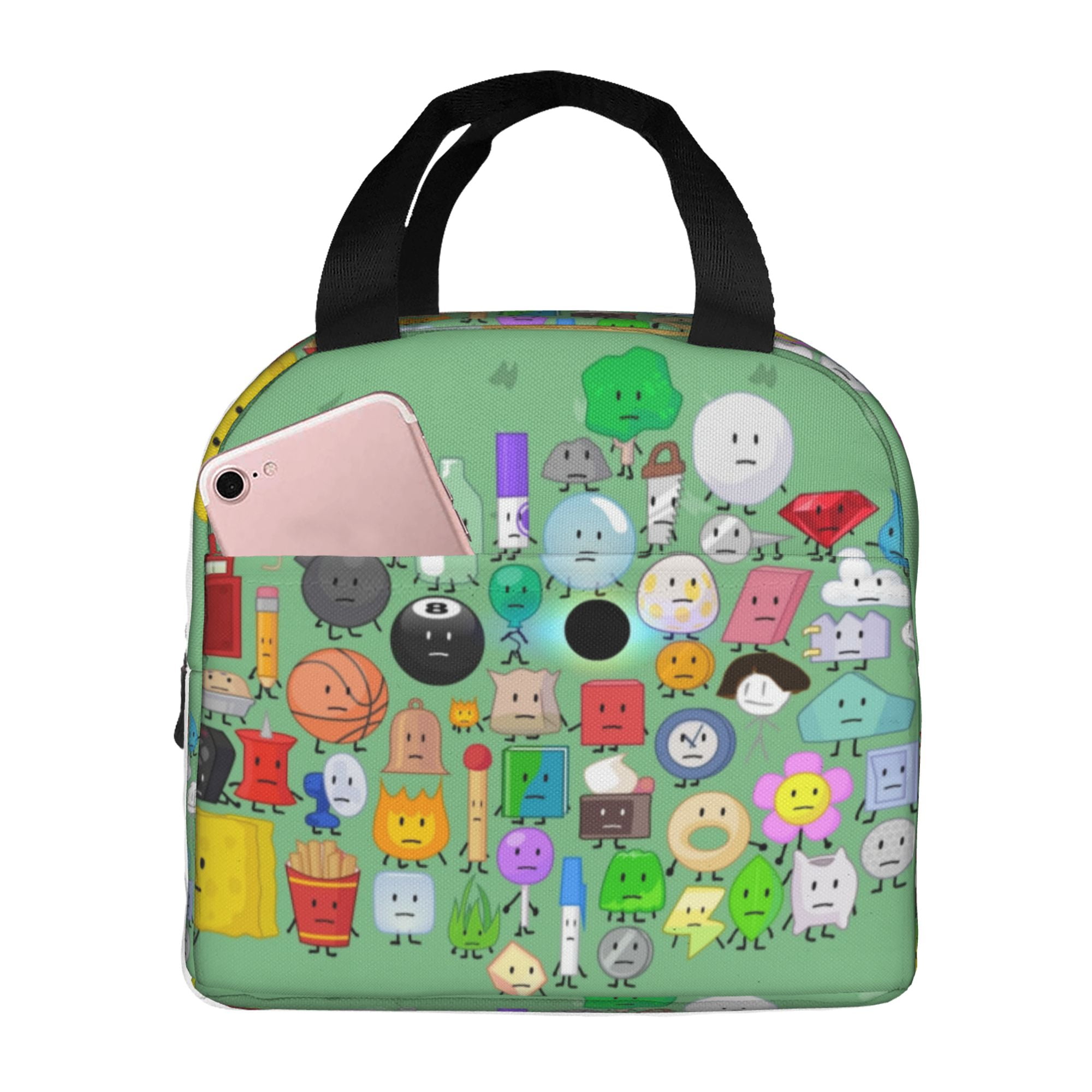 Battle For Dream Island Bfdi Lunch Box Lunch Bag Reusable Insulated ...