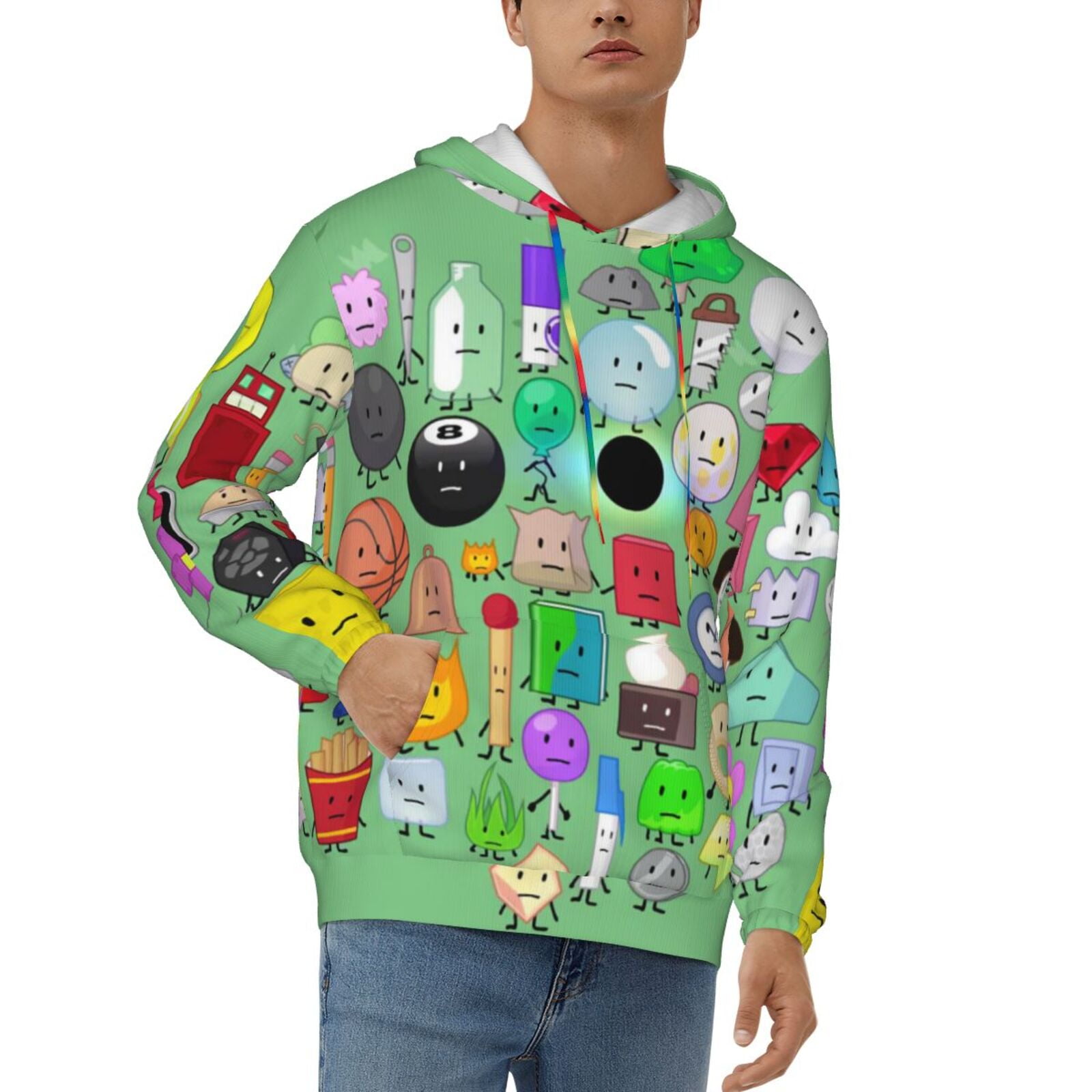 Battle For Dream Island Bfdi Mens Athletic Hoodies Fashion Active ...